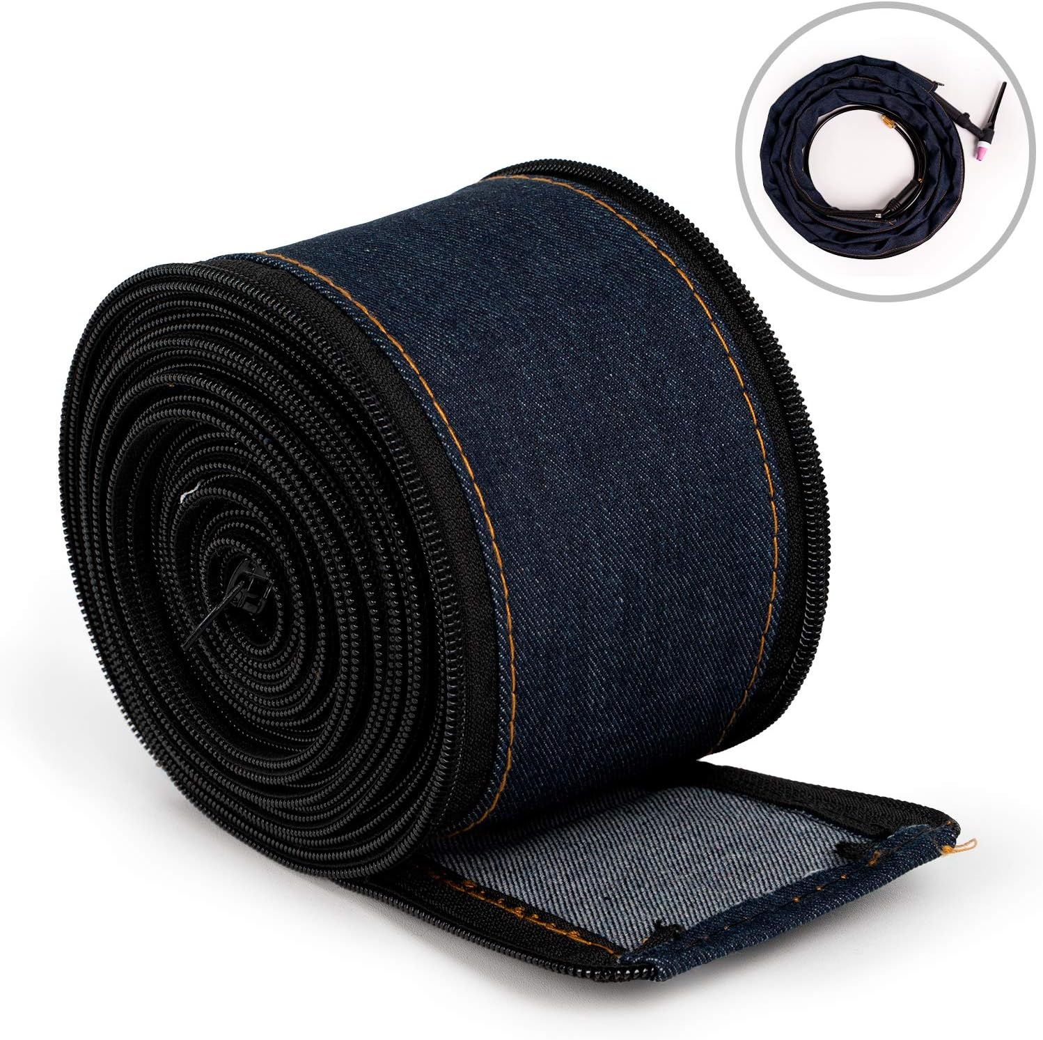 PYTHONrap™ TIG/MIG Torch Cable Cover - Heavy Duty Nylon - for 25 feet ...