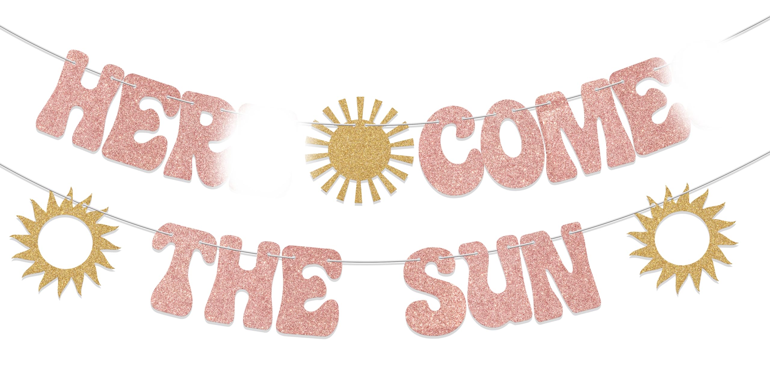 Amazon.com: The Sun is Coming Banner, Sunshine Welcome Baby Party Decor ...