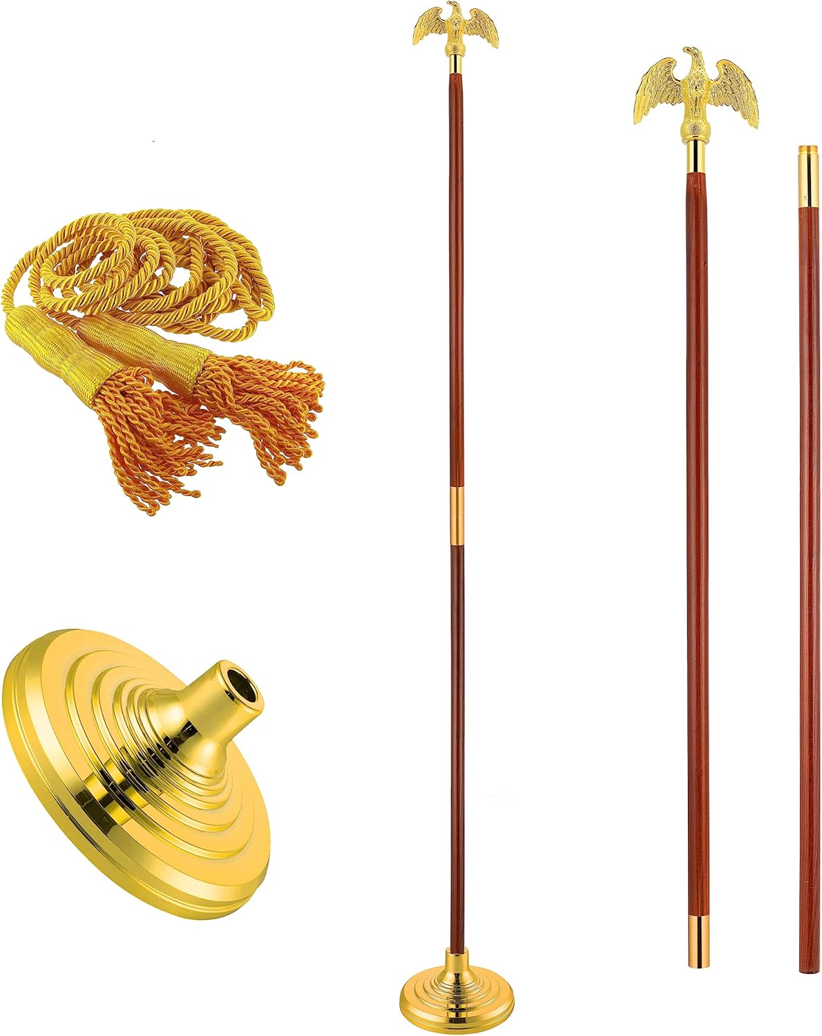 Amazon.com : DANF 8 ft Indoor Flag Pole Kit, Deluxe Presidential Office ...