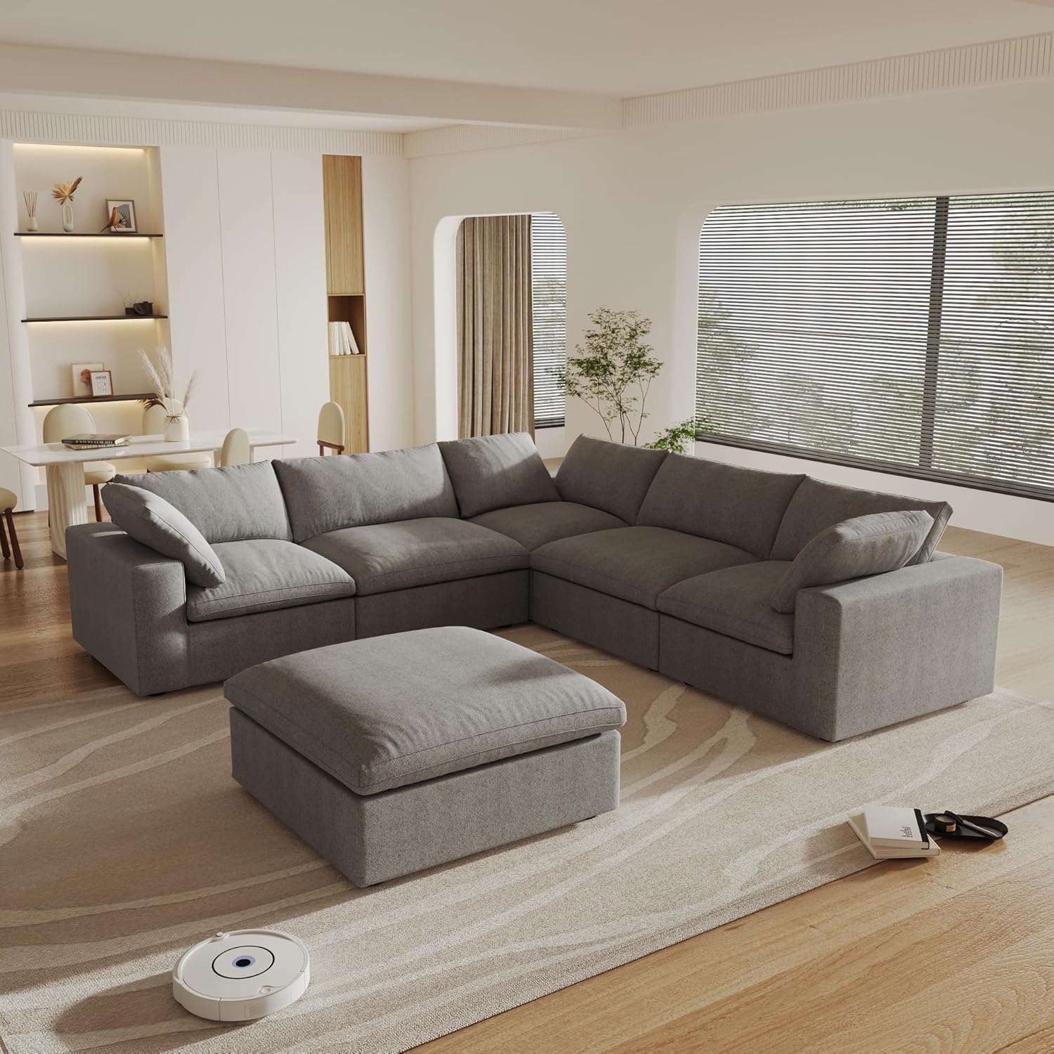 Amazon.com: WJShome Modular Sectional Sofas for Living Room,160.6" Sofa Couch with Storage ...