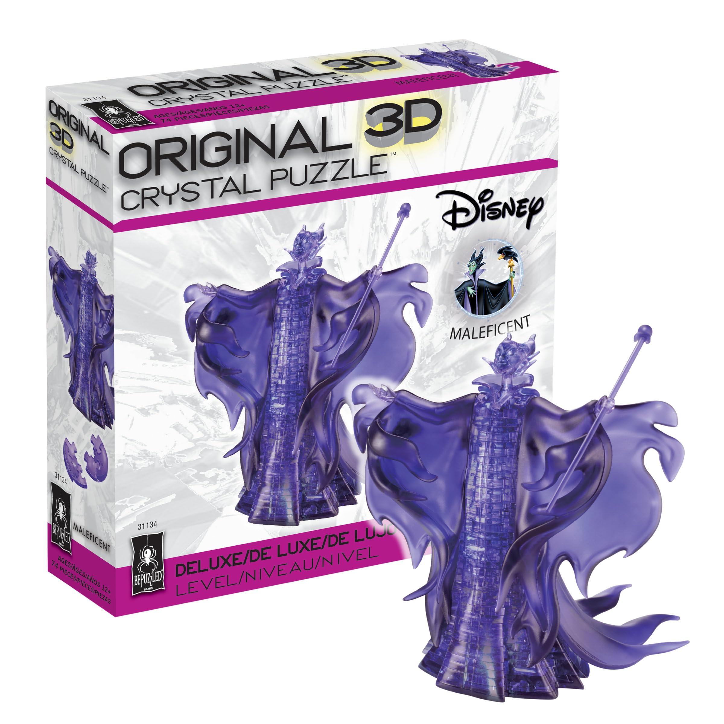 Amazon.com: BePuzzled | Disney Maleficent Deluxe Original 3D Crystal ...