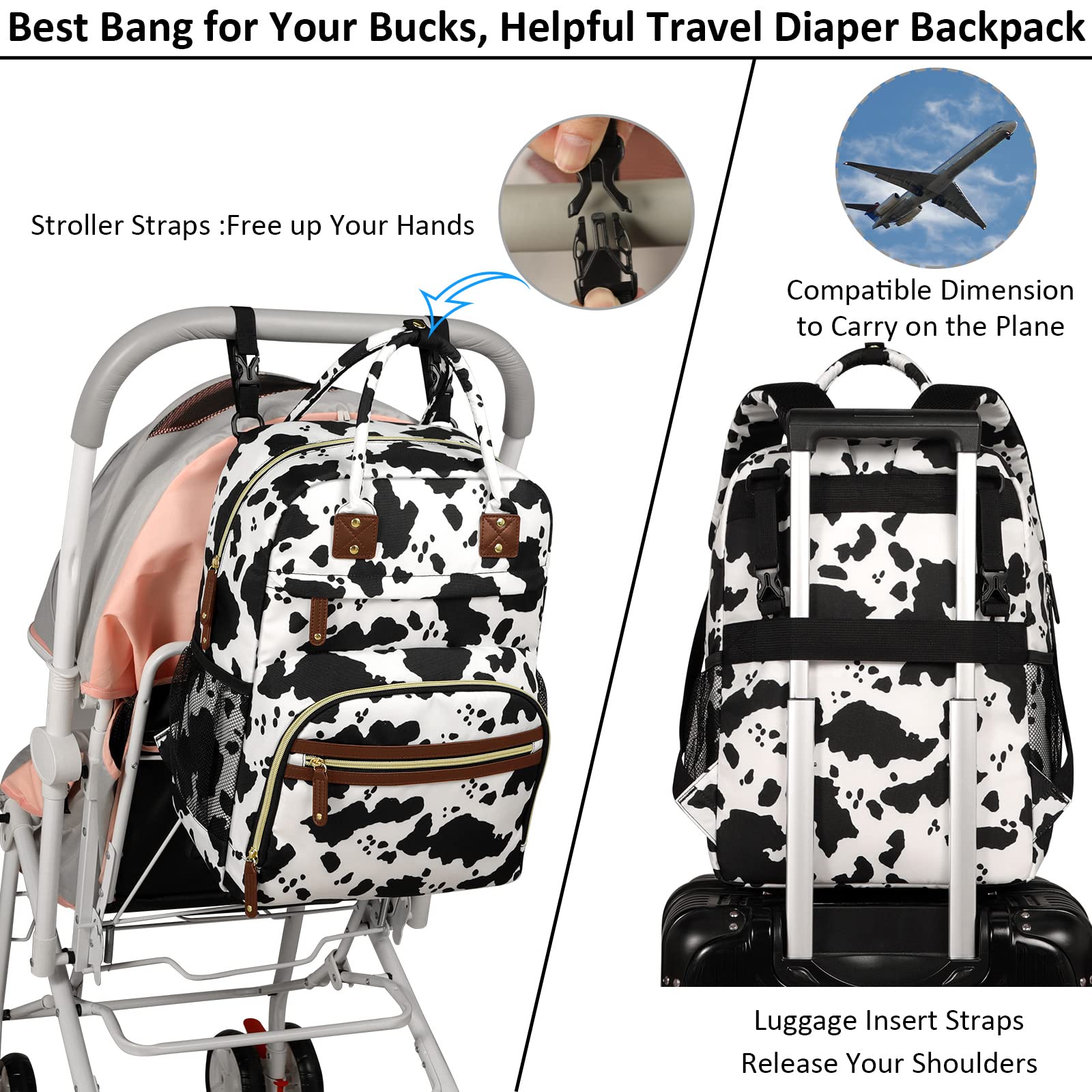 Snapklik.com : Tenot Large Capacity Baby Diaper Bag Backpack