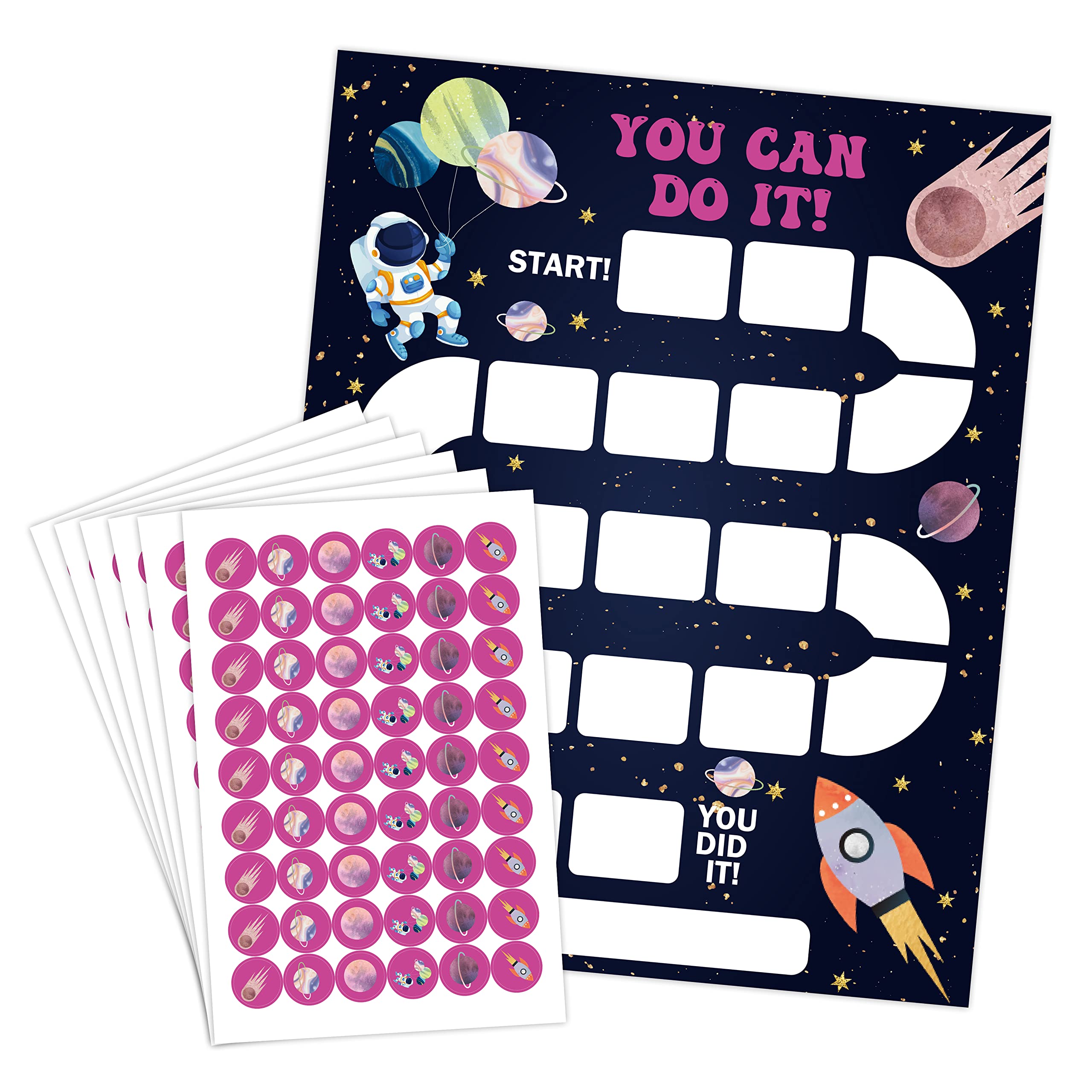 Outer Space Reward Chart for Kids Behavior Chart, You Can Do It ...