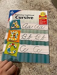 Carson Dellosa Beginning Traditional Cursive Handwriting Workbook for ...