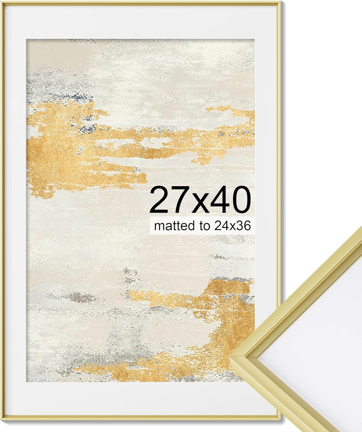 Amazon.com - 27x40 Metal Picture Frame, 27 by 40 Premium Aluminum Large ...