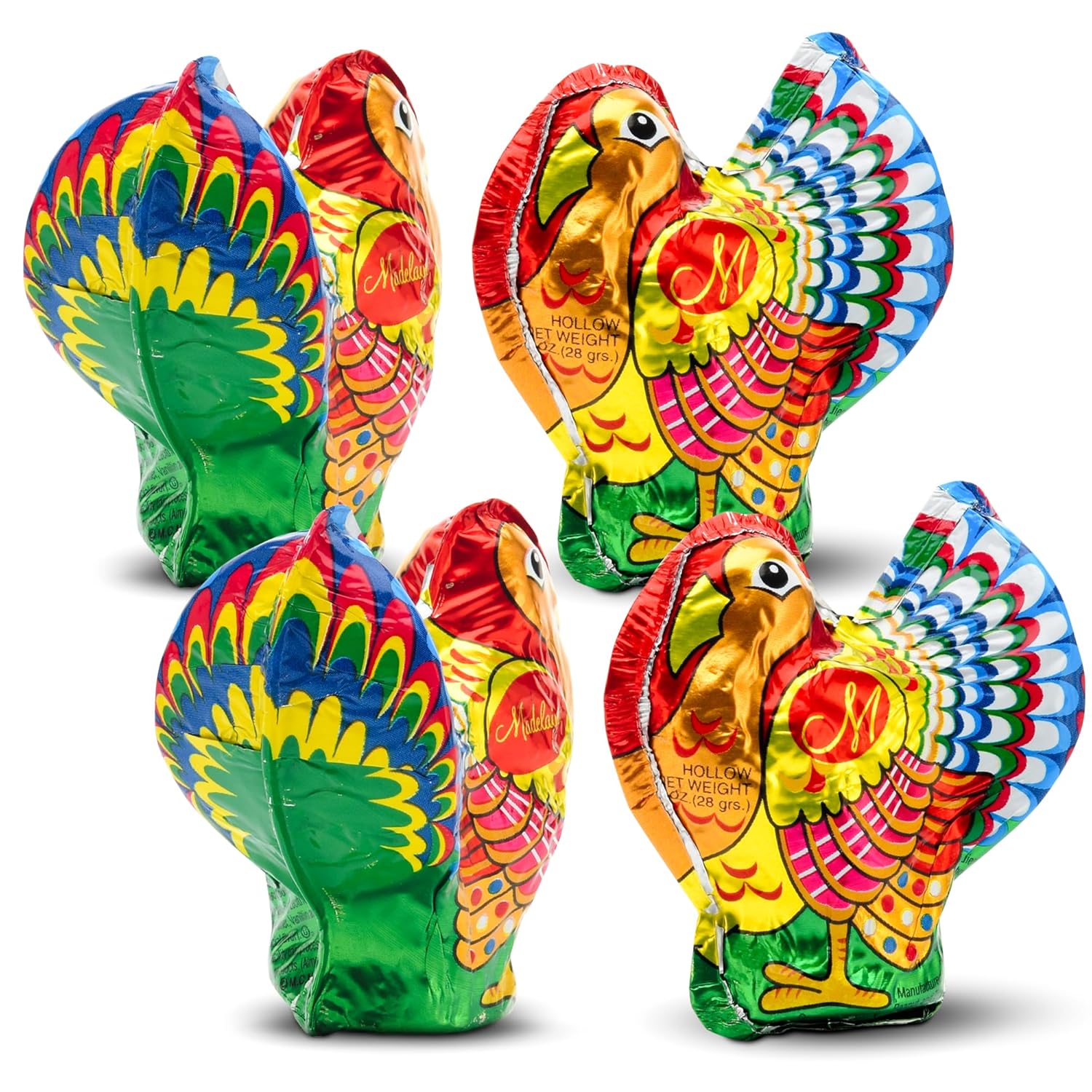 Amazon.com: Madelaine Milk Chocolate Turkey Candy – 1 oz Foil-Wrapped ...