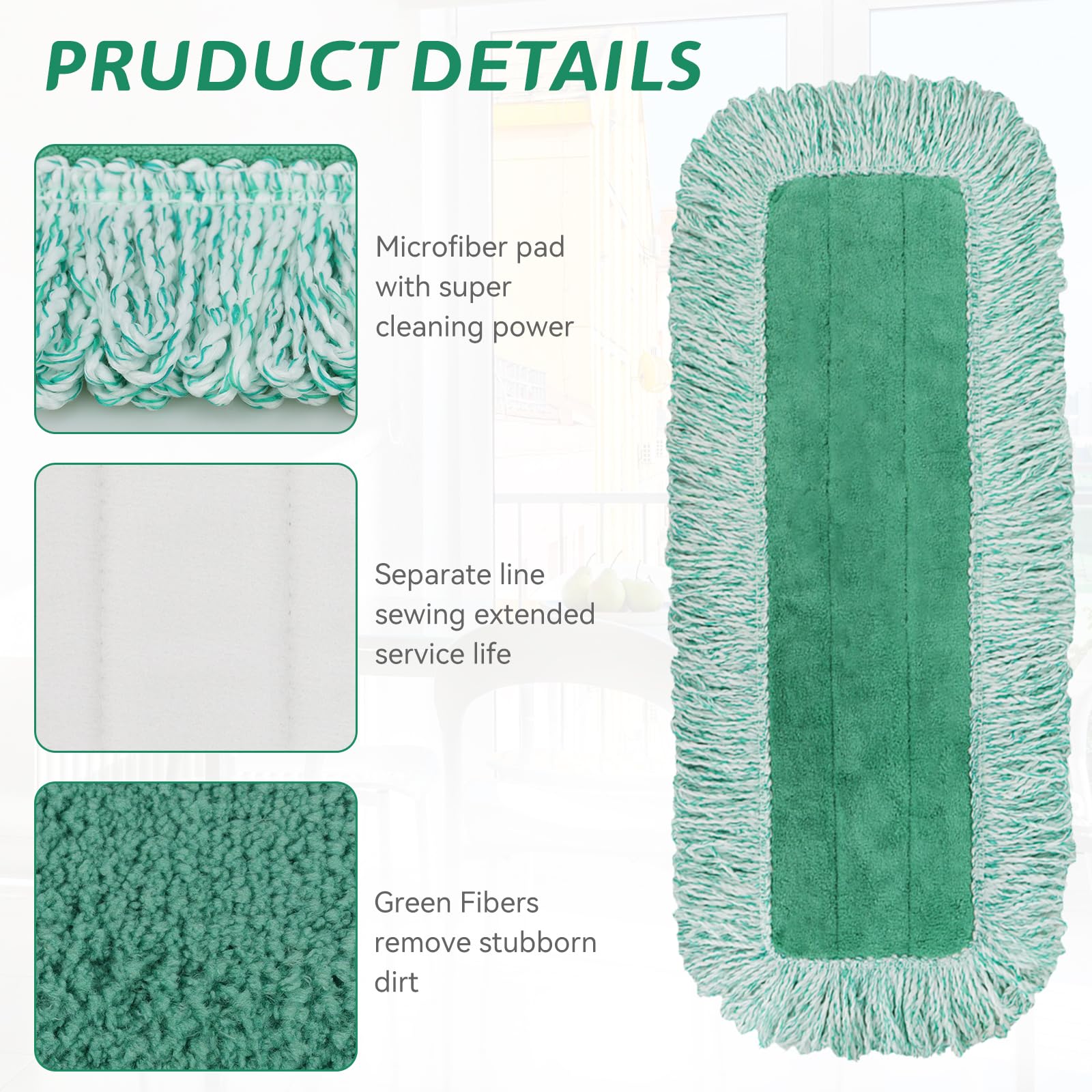 Snapklik.com : Dust Mop Pads For Rubbermaid Commercial Microfiber Dust ...