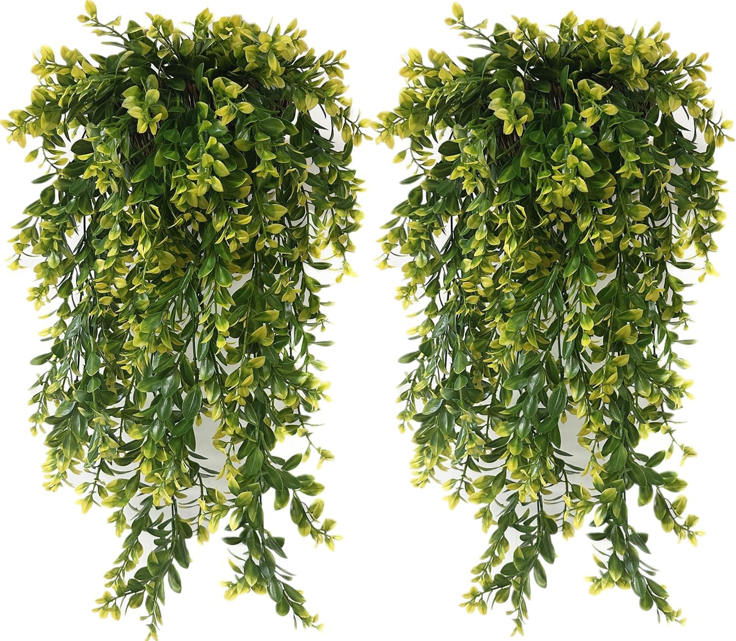 Amazon.com: PASYOU Artificial Hanging Plants, Fake Vines Plastic Leaves ...