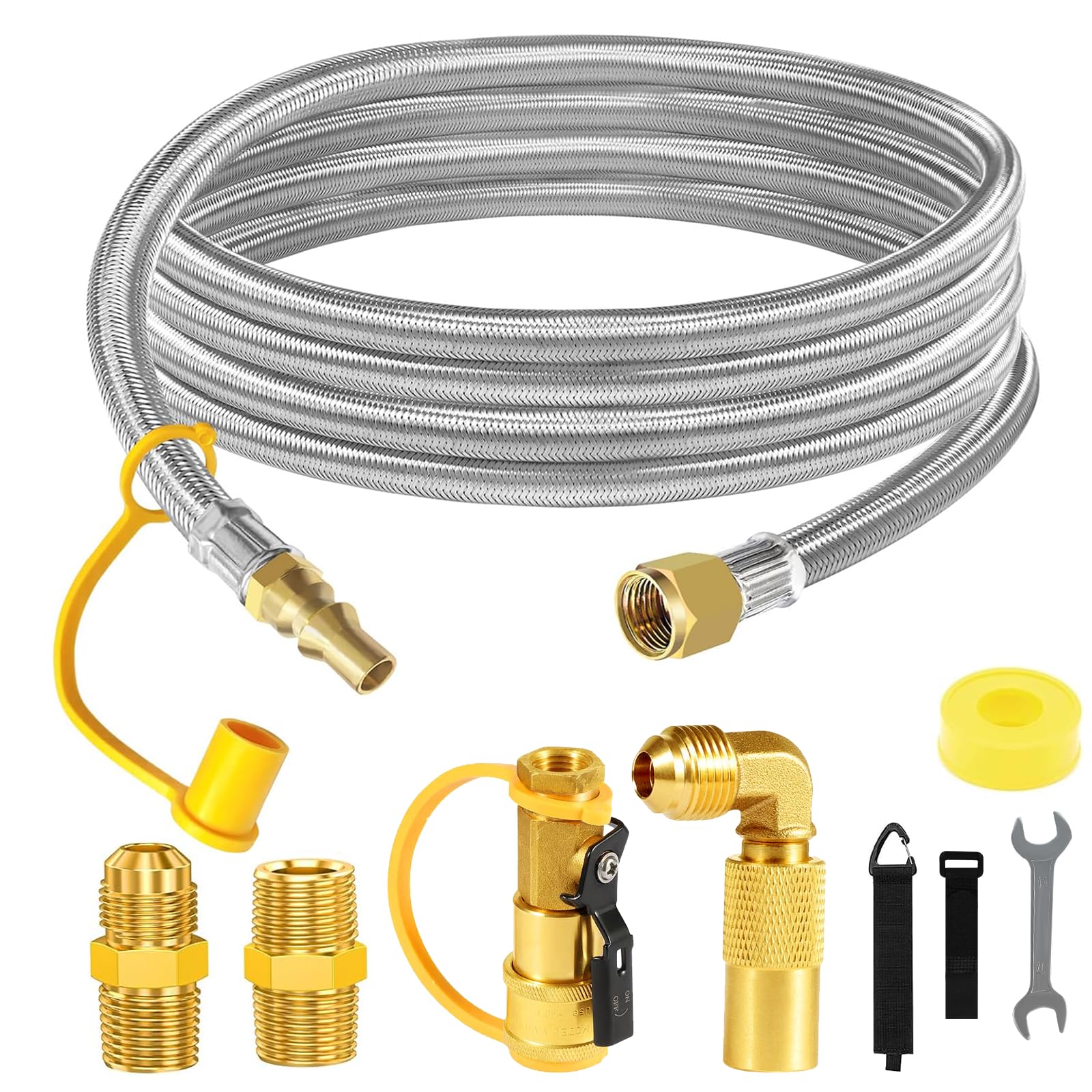 Amazon.com : 24FT Propane Quick Connect Hose for RV to Gas Grill, RV ...