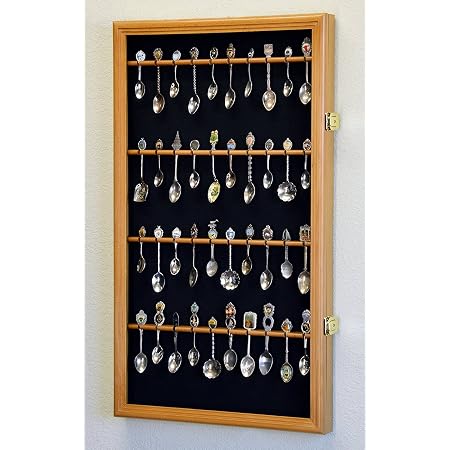 Amazon.com: 60 Souvenir Spoon Tea Spoon Display Case Rack Holder Wall ...