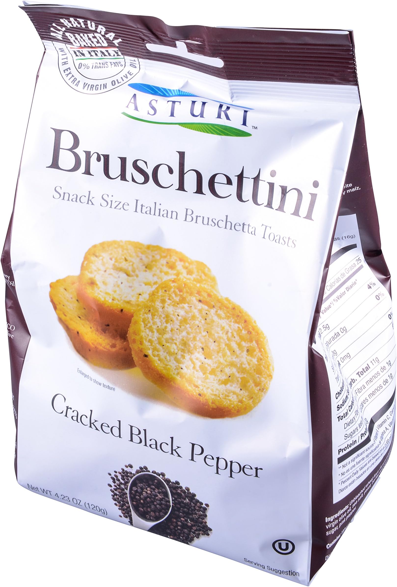 Amazon.com: Asturi Rosemary & Olive Oil Bruschettini (Snack Size ...