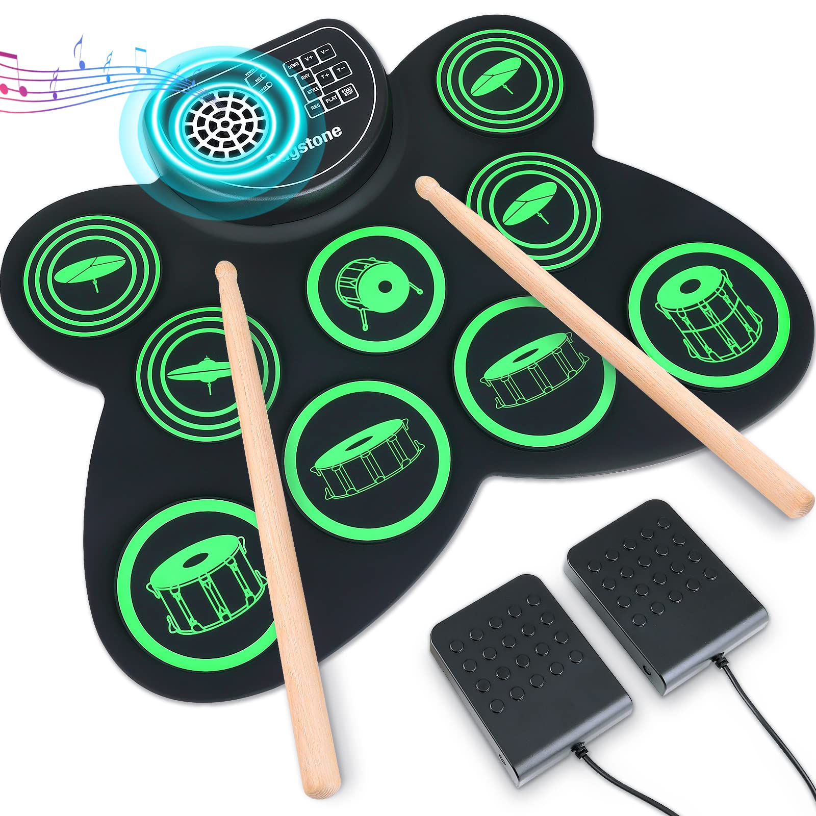 Amazon.com: Ragstone Electronic Drum Set, Roll Up Drum Practice Kids ...