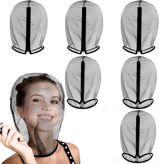 Loopeer 6 Pcs Makeup Protector Hood Washable Light Airy Nylon Chiffon ...