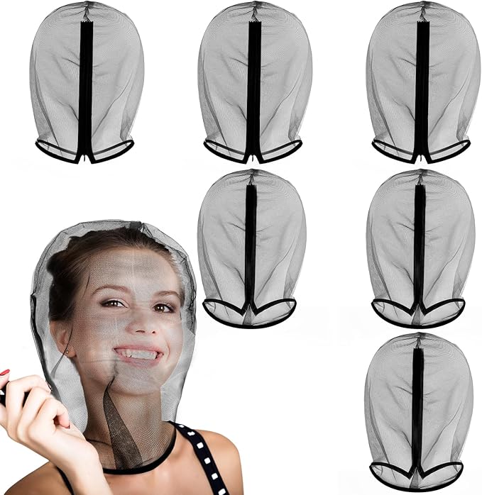 Loopeer 6 Pcs Makeup Protector Hood Washable Light Airy Nylon Chiffon ...