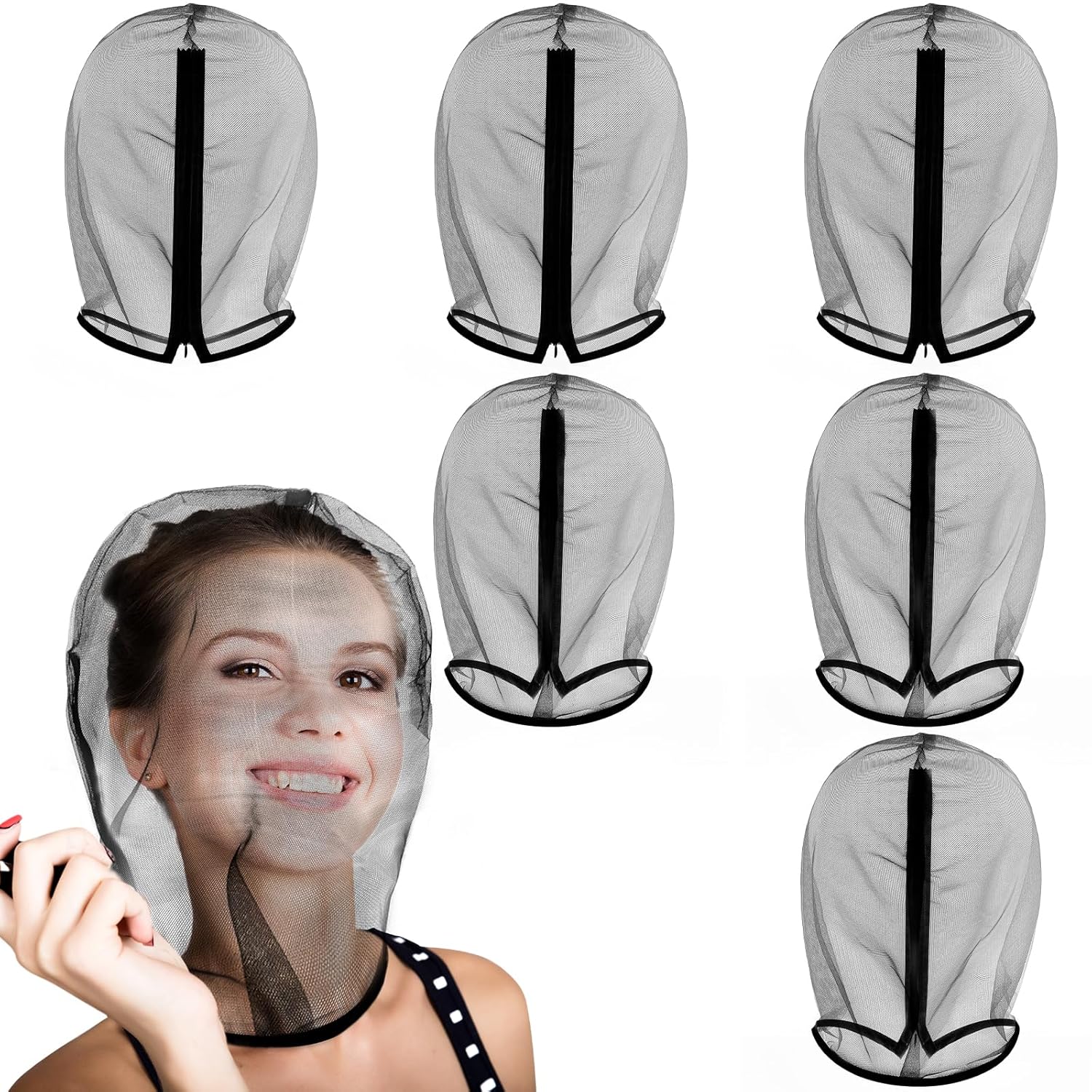 Amazon.com: Loopeer 6 Pcs Makeup Protector Hood Washable Light Airy ...