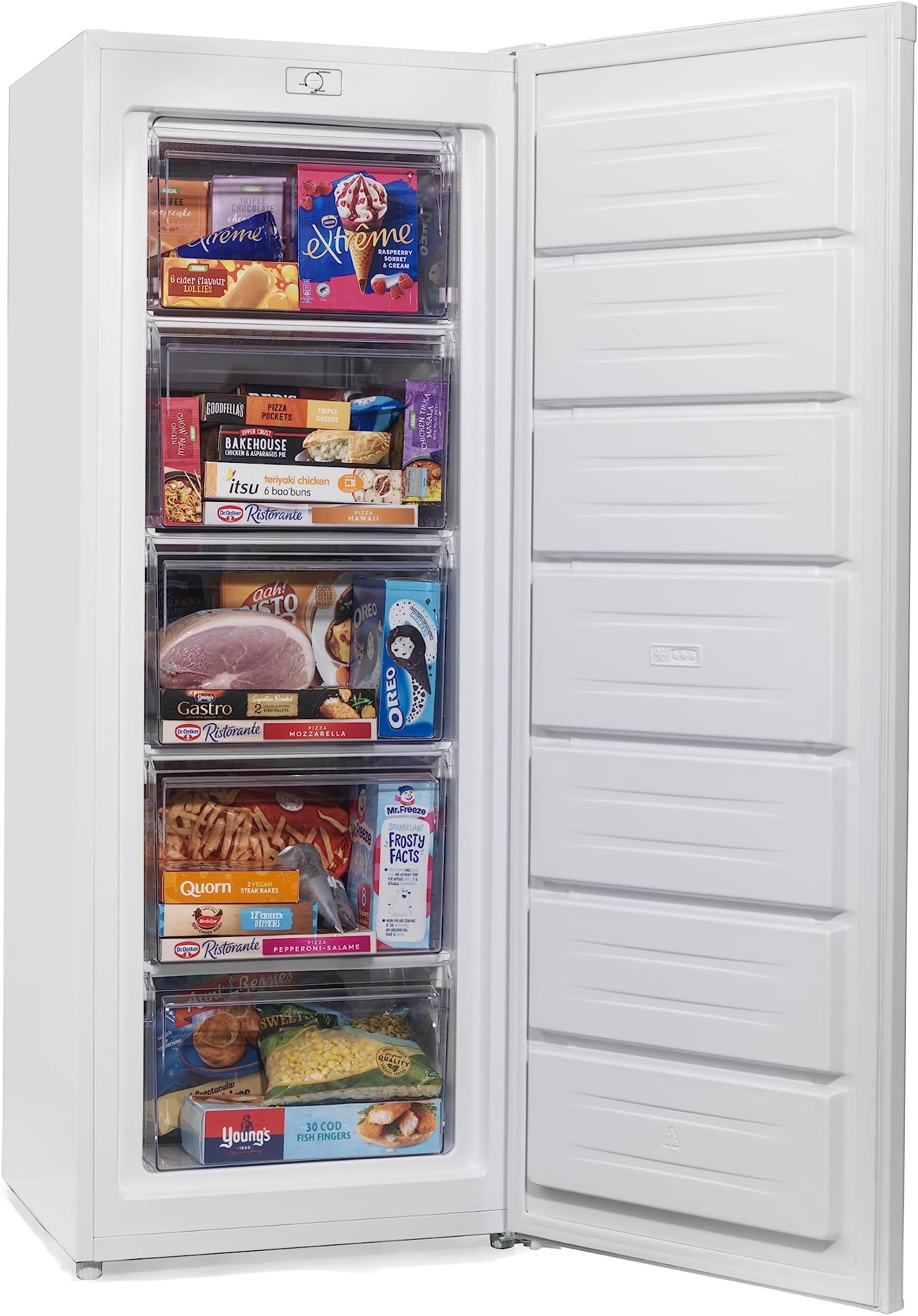 Beko 177 Litre Upright Freestanding Freezer - White : Amazon.co.uk ...