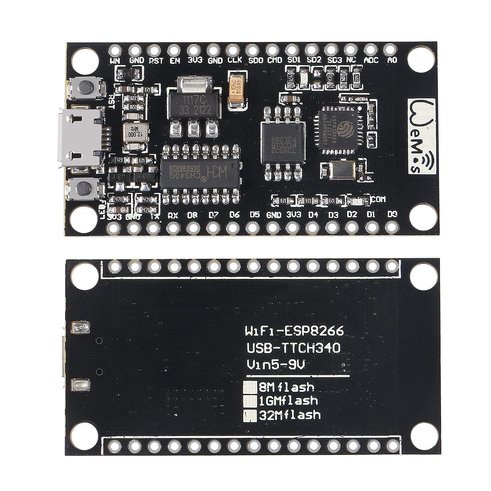 Snapklik.com : DORHEA 10Pcs NodeMCU V3 Lua WiFi Module Integration Of ESP8266 + Extra Memory 32M ...