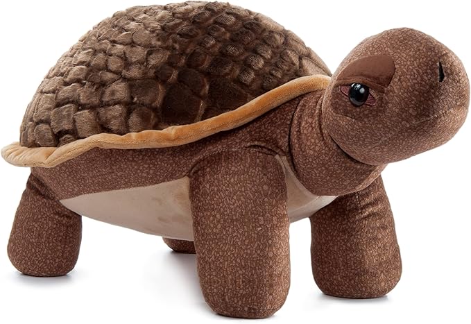 Amazon.com: The Petting Zoo Tortoise Stuffed Animal Plushie, Gifts for ...