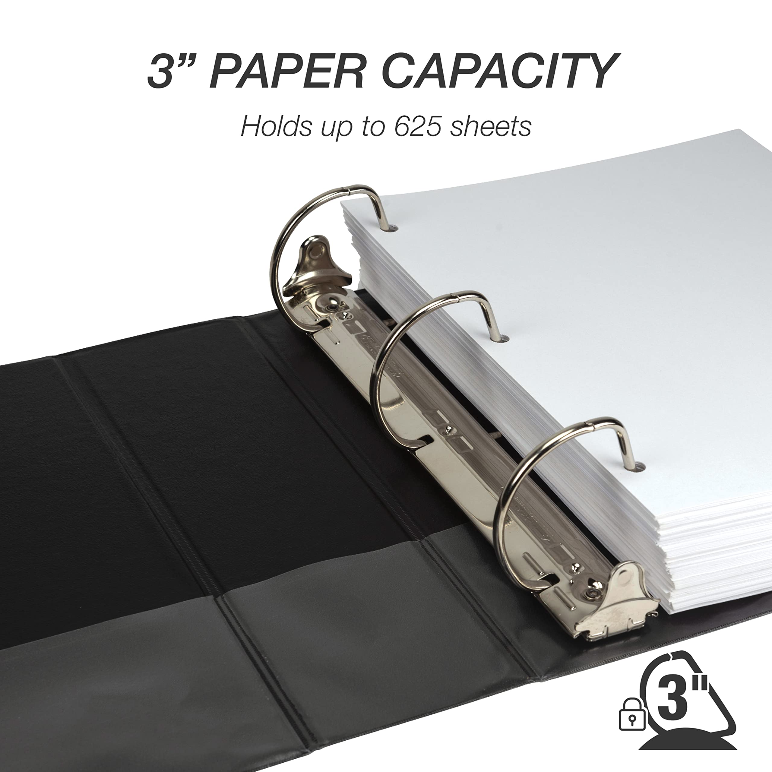 Snapklik.com : Samsill Durable 3 Inch 3 Ring Binder