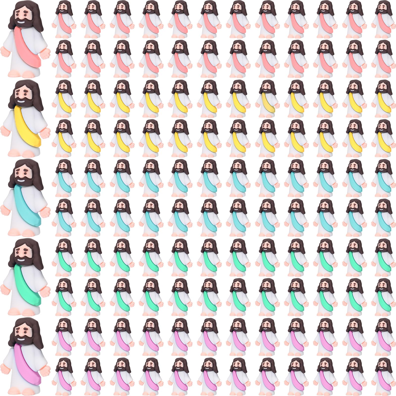 Snapklik.com : Barydat 200 Pack Mini Jesus Figurines Bulk Tiny Jesus ...