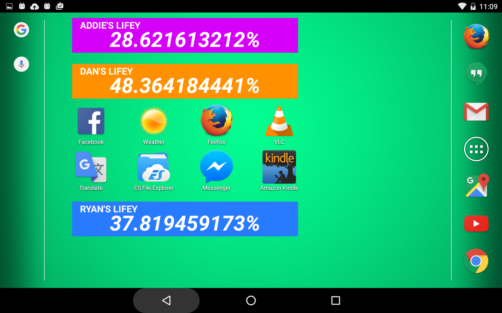 Lifey Widget - Life Percent Calculator - App on Amazon Appstore