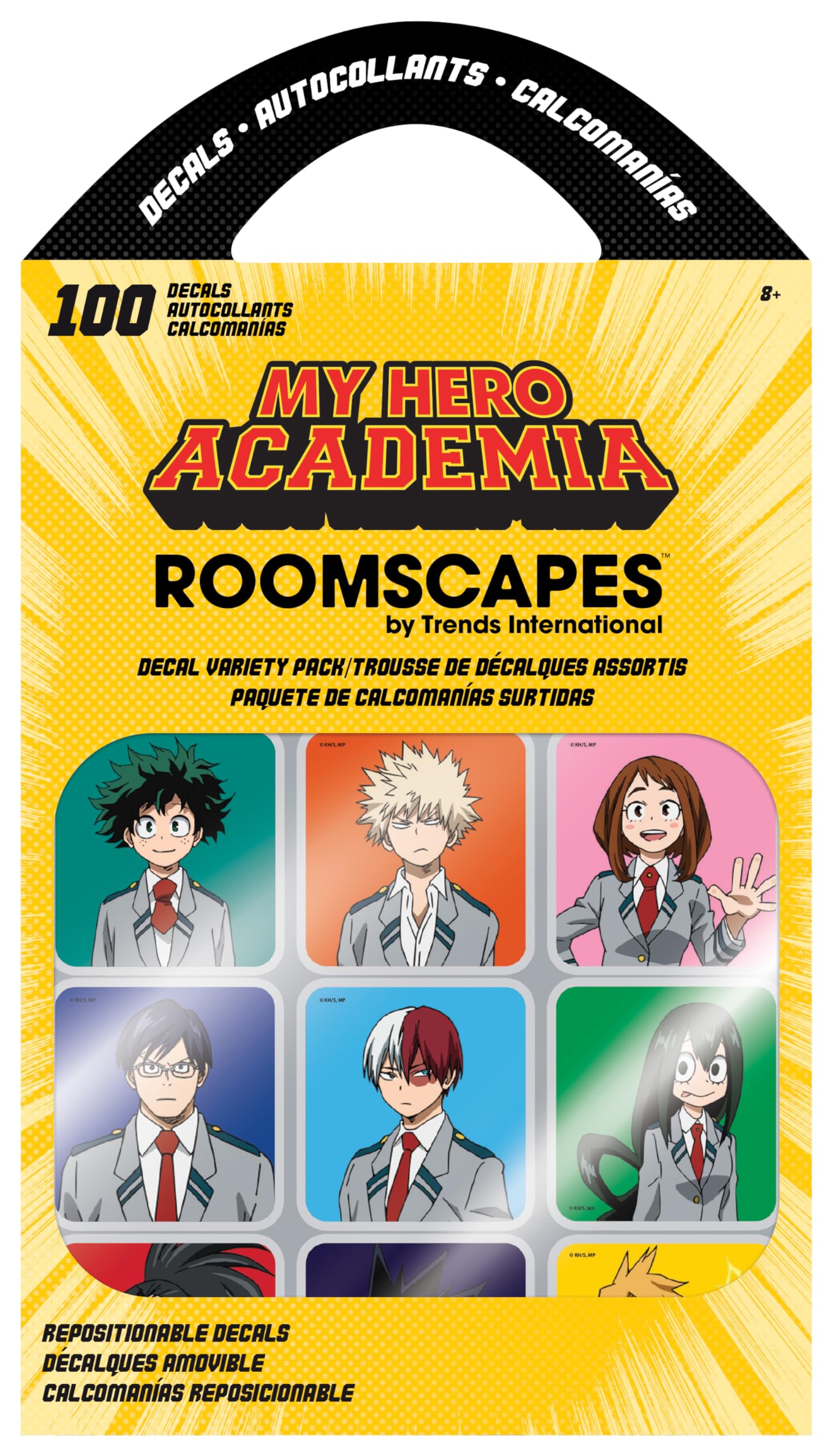 Amazon.com: My Hero Academia Decal Variety Pack (100-Pack) Decal ...