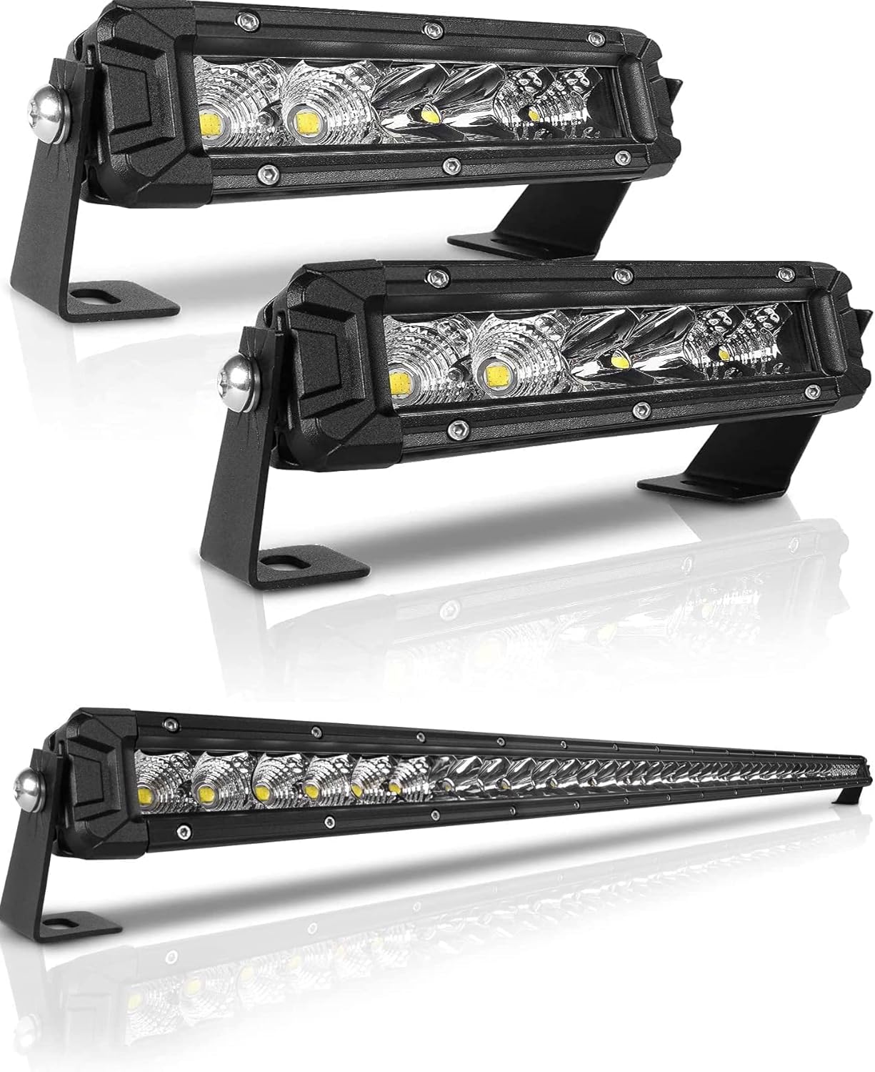 Amazon.com: Rigidhore Led Light bar Kits 2Pcs 6inch & 42inch Single Row ...