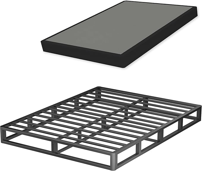 Amazon.com: VIPSHOW 7 Inch Queen Metal Box Spring with Round Corners ...
