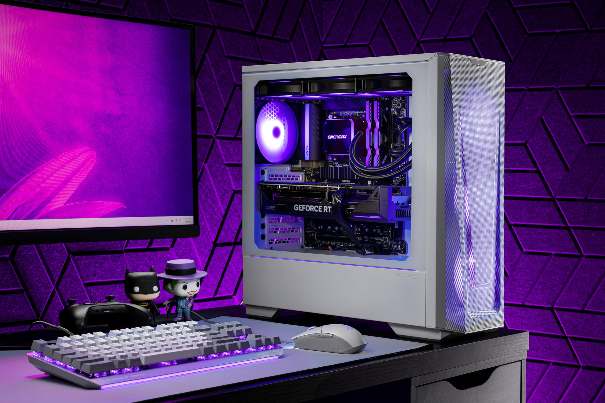 Skytech Gaming Eclipse Lite Gaming PC, Ryzen 7 7800X3D 4.2 GHz, RTX 4070 Ti, 1TB NVME Gen4, 32GB ...