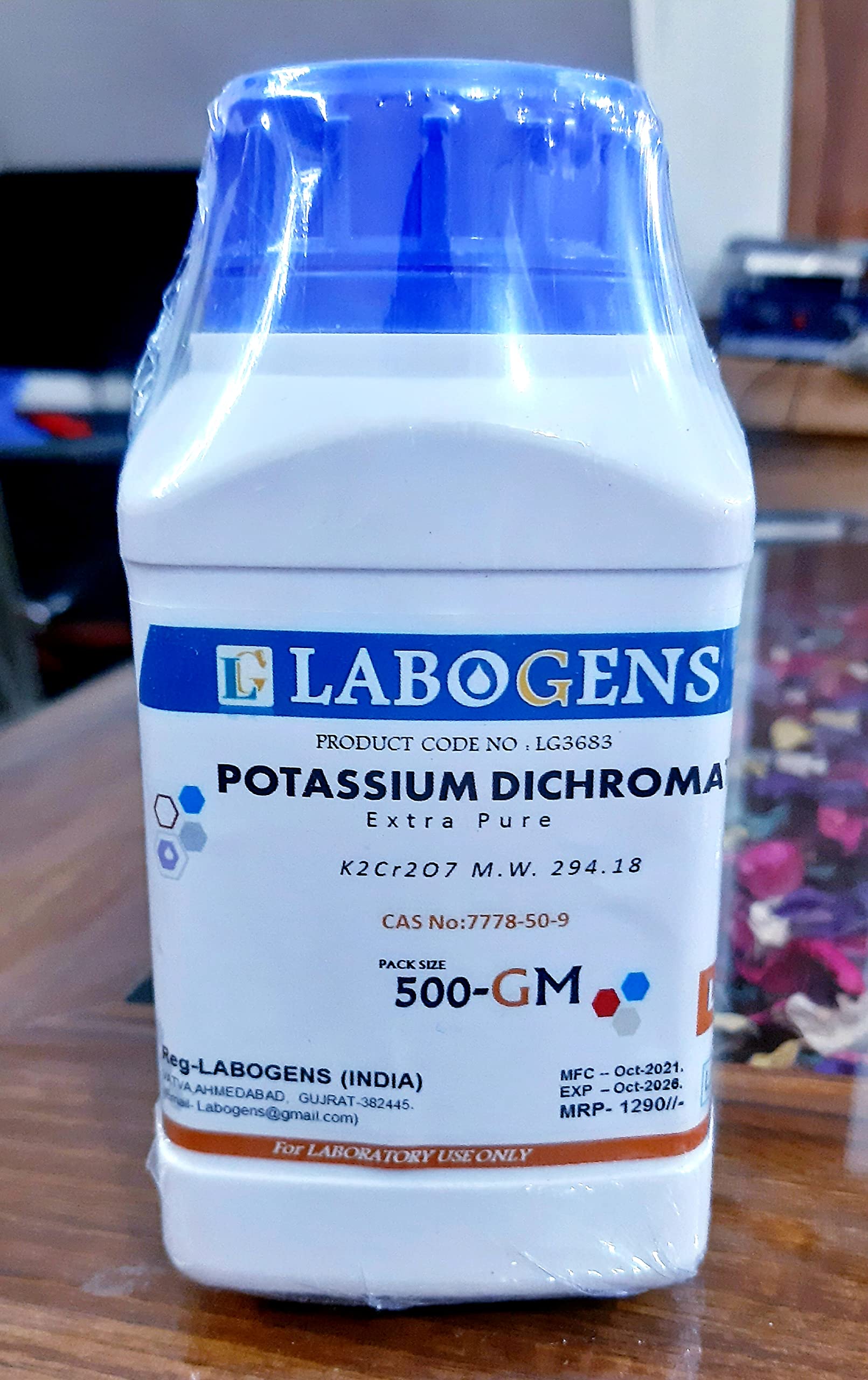 Potassium Dichromate Crystals