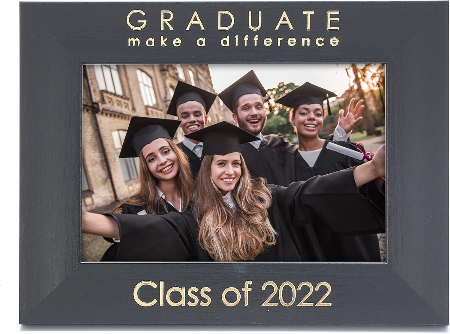 Buy MIMOSA MOMENTS Black 2022 Graduation Picture Frame, Gold Class of ...
