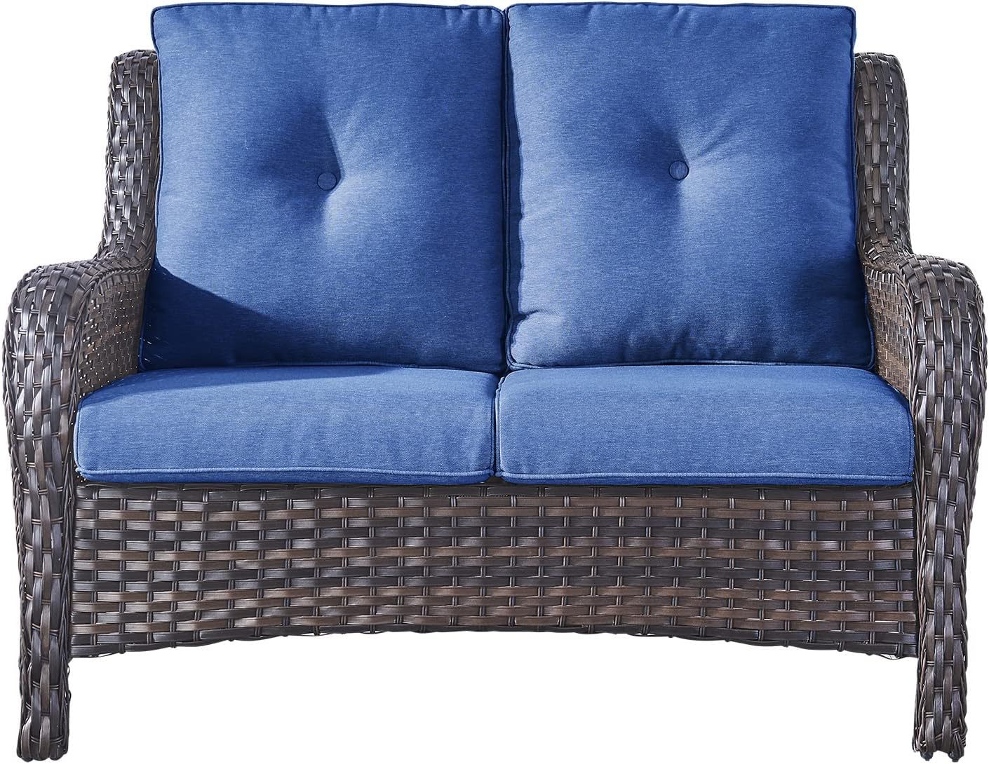 Amazon.com: Belord Outdoor Loveseat Small Patio Furniture 2 Seater Sofa ...