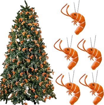 Amazon.com: Prawnaments for Christmas, Christmas Tree Hanging Ornaments ...