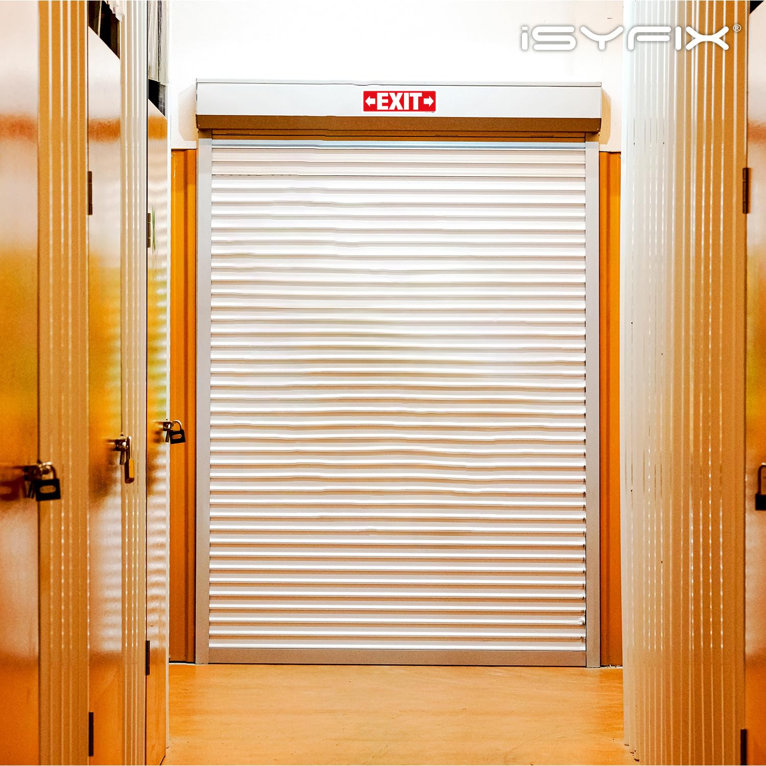 Snapklik.com : iSYFIX Exit Signs Stickers 6 Pack 12x4 Inch - Laminated ...
