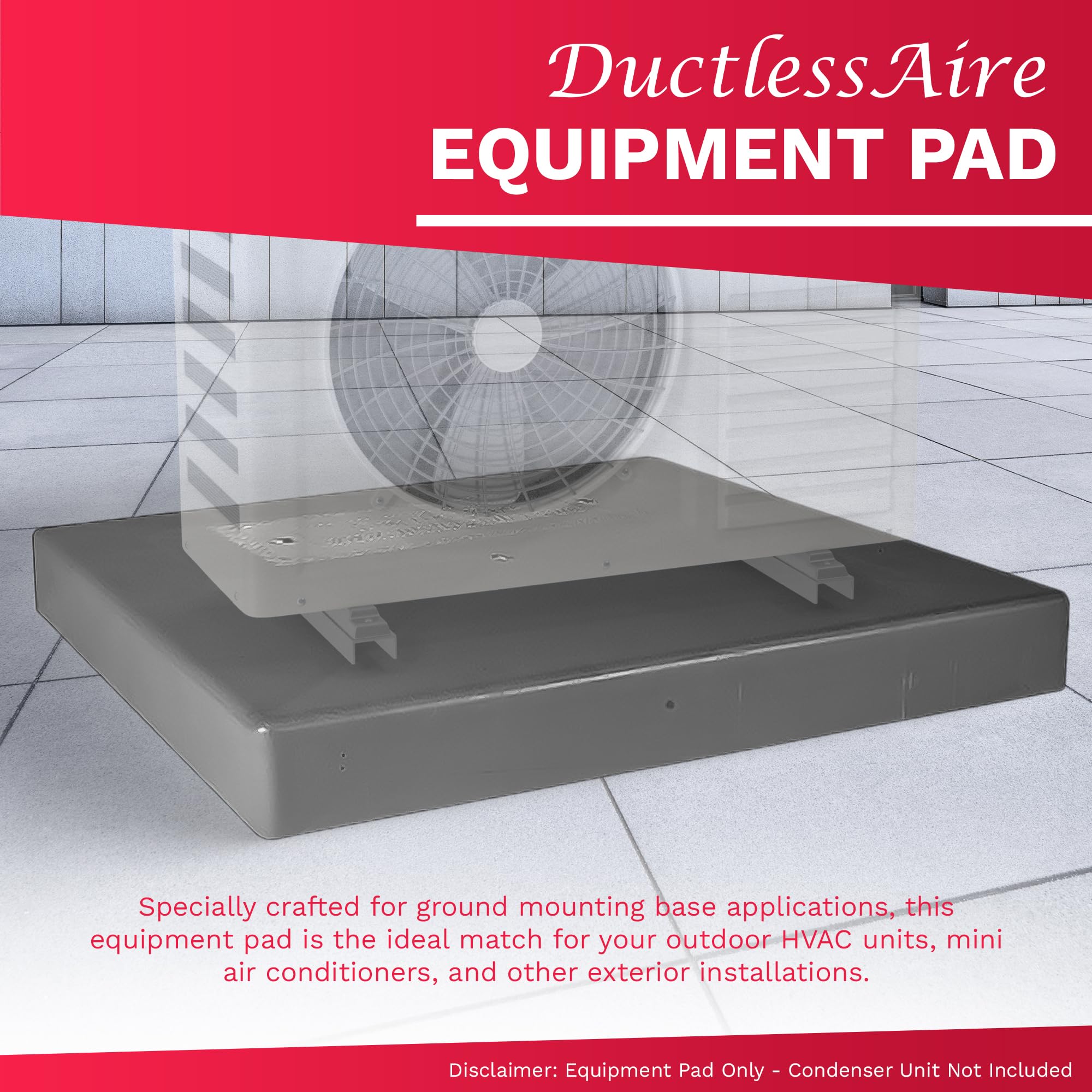 Snapklik.com : DuctlessAire Equipment Pad - Ductless Mini Split AC Unit ...