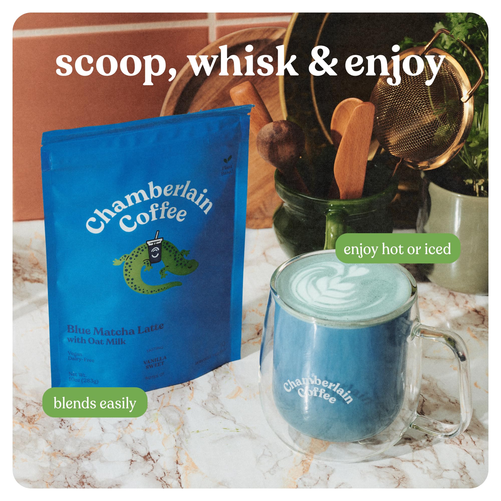 Snapklik.com : Chamberlain Coffee Blue Matcha Latte - Vegan Matcha Latte