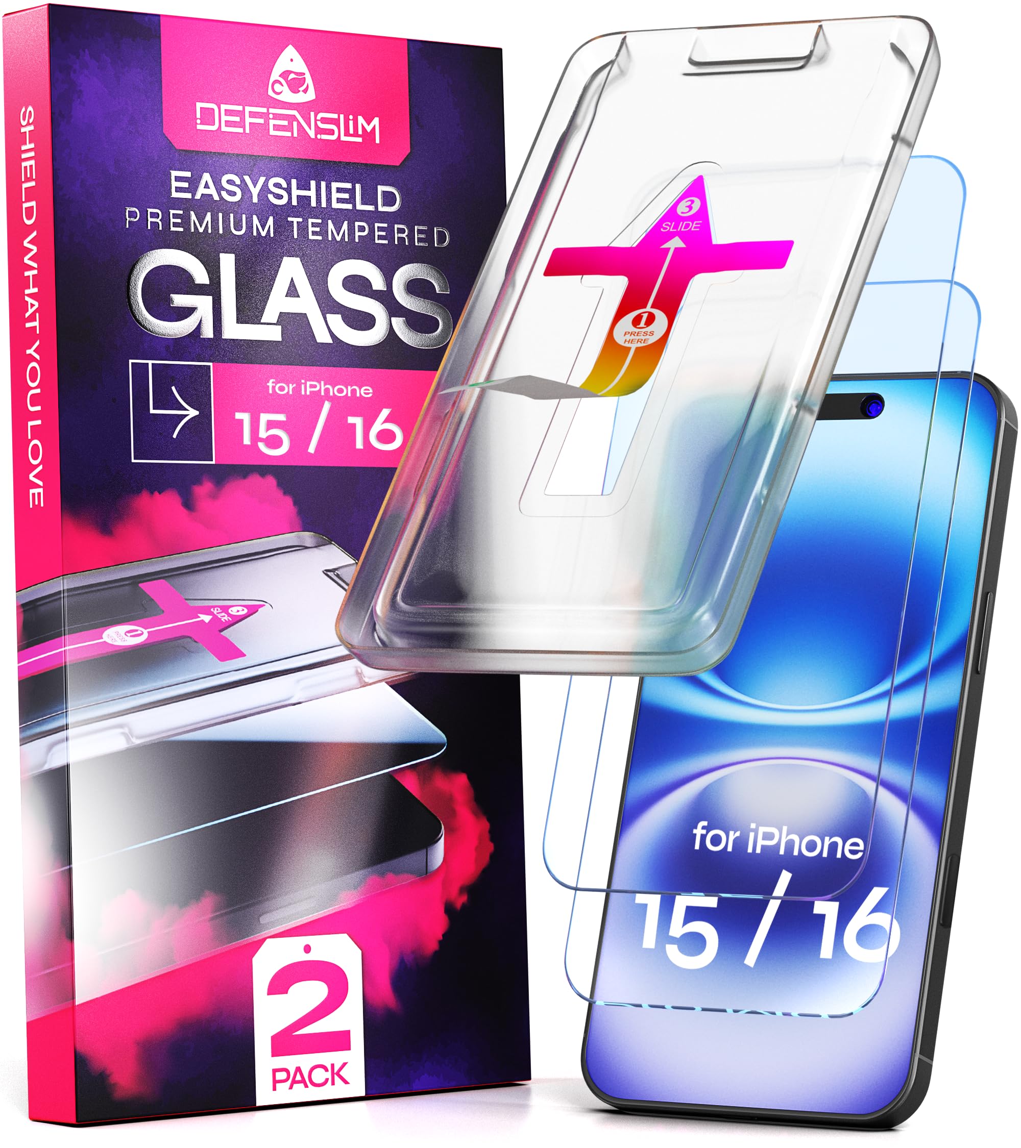 Amazon.com: Defenslim Screen Protector compatible with iPhone 15/16 ...