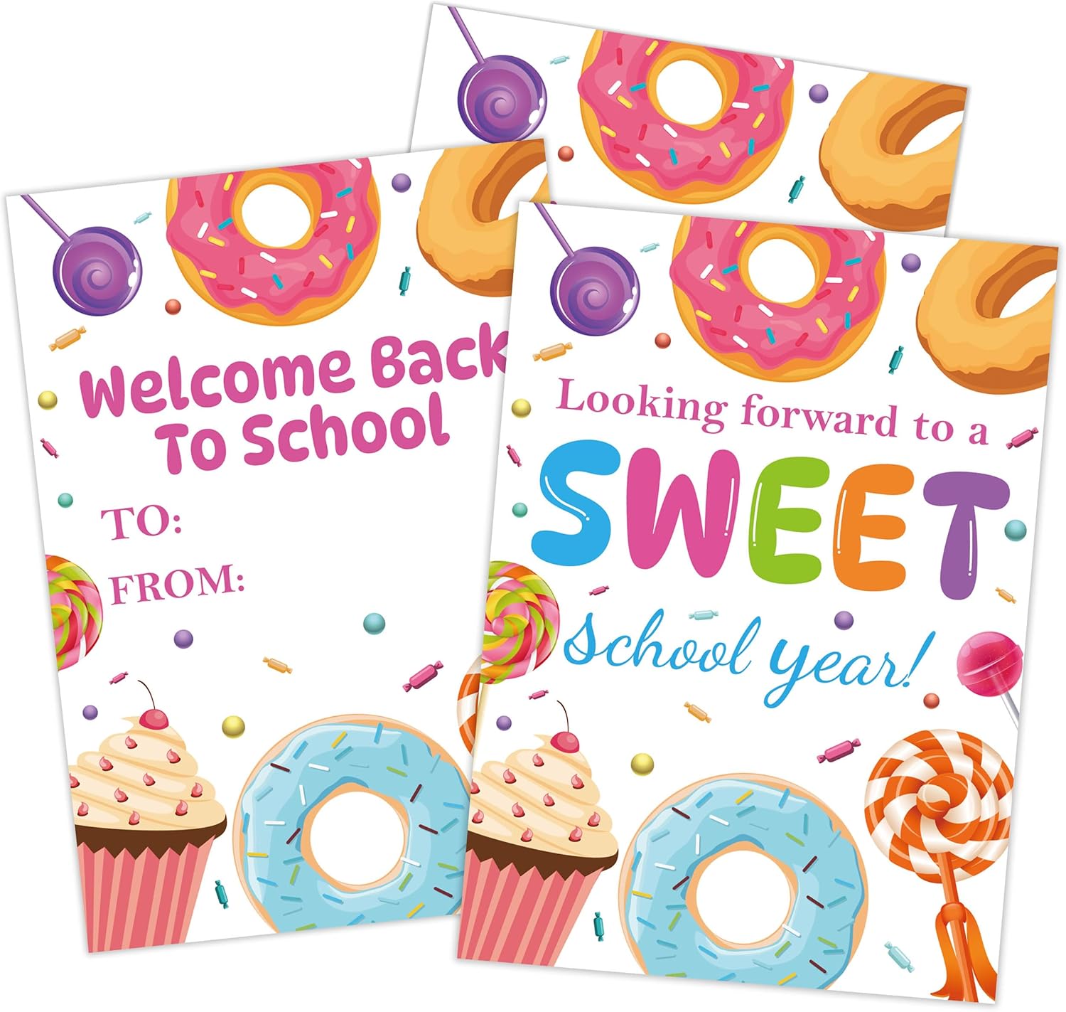 Amazon.com : scodilo 30 Pcs Welcome Back to School Cards, Back to ...