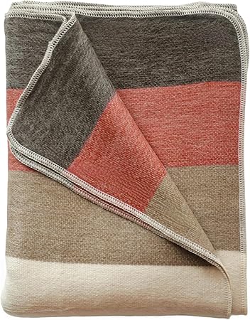 Amazon.com: LATITUDE ZERO, Alpaca Wool Throw Blanket | Warm, Ultra-Soft ...