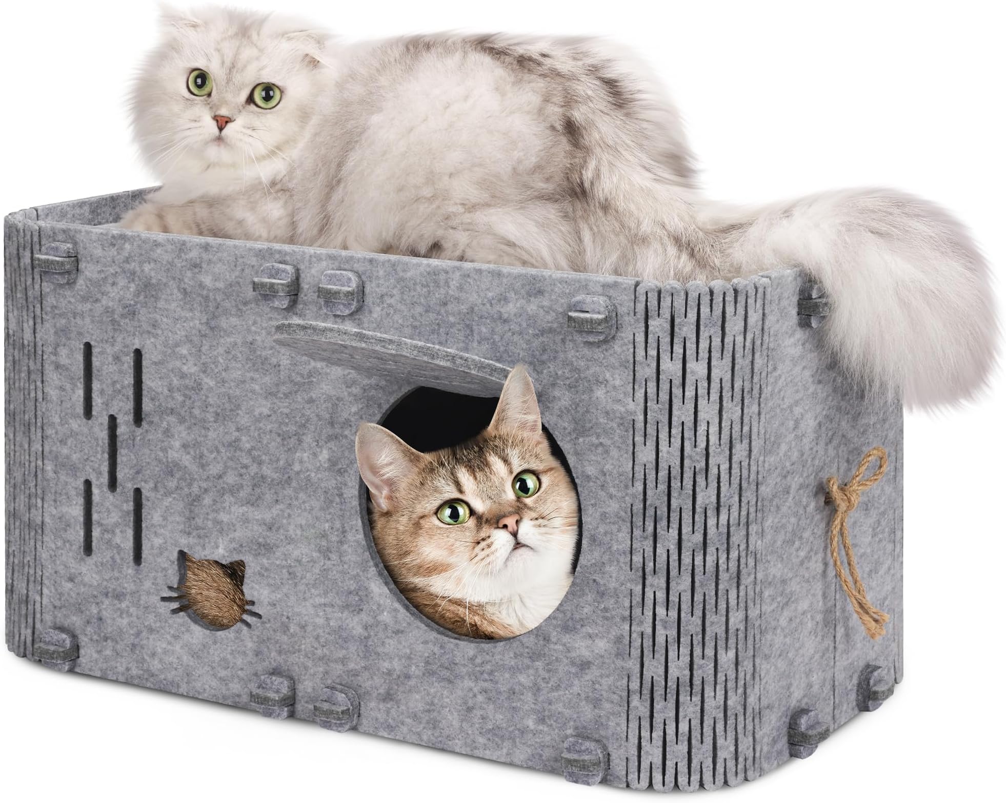 Amazon.com : Aitmexcn Cat House for Indoor Cats, Cozy Cat Bed Cave ...