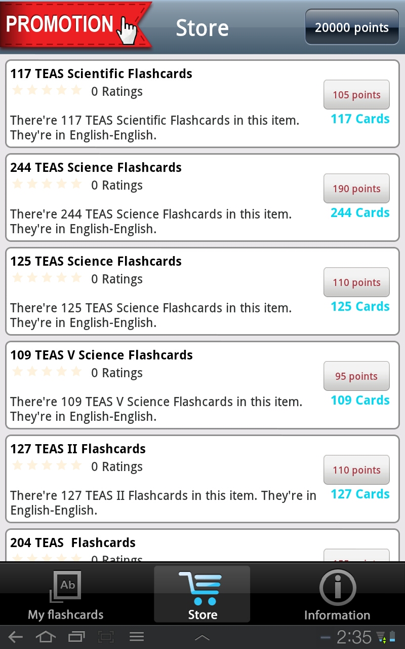 New TEAS Flashcards - App on Amazon Appstore