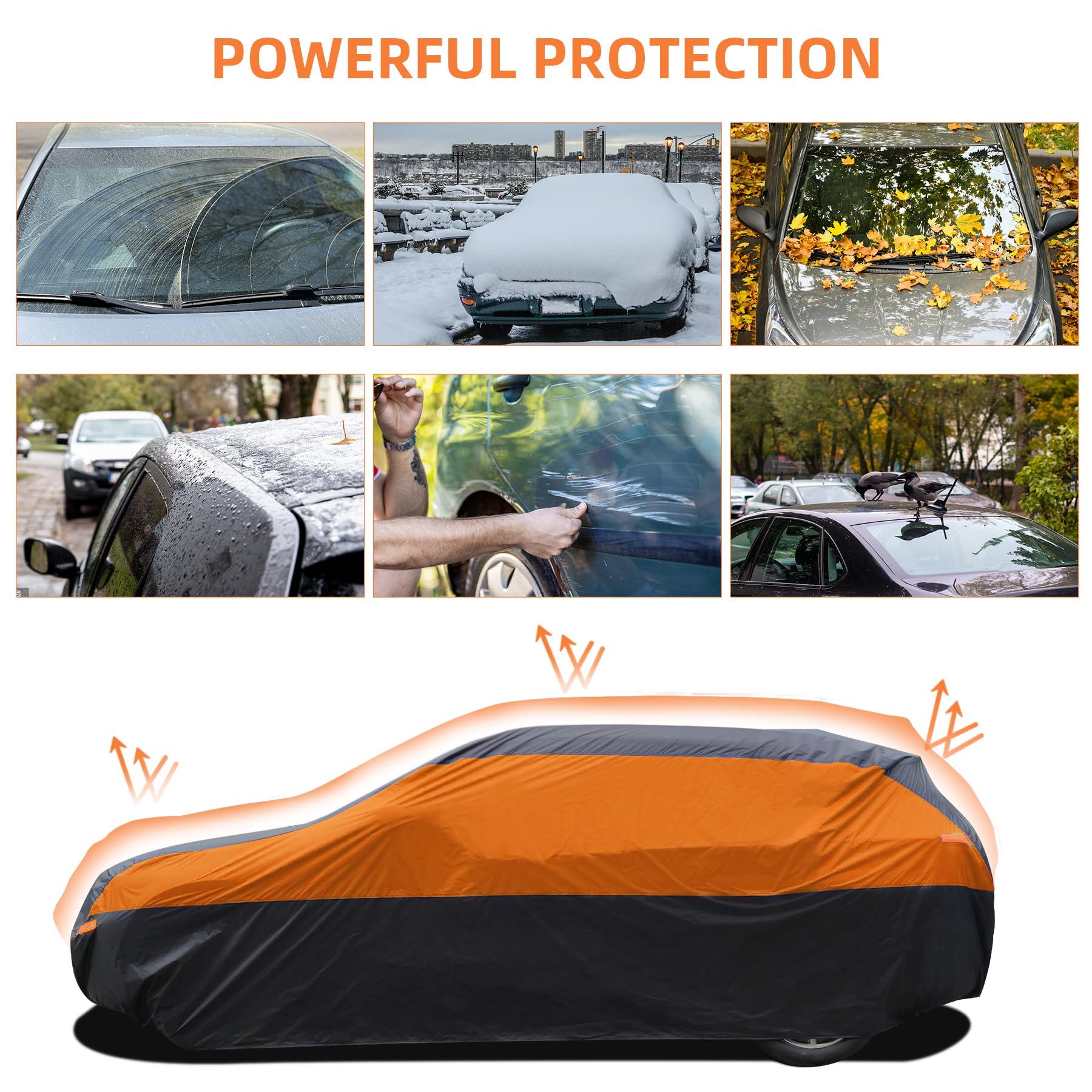 Snapklik.com : Car Cover Waterproof All Weather,Outdoor Car Cover For ...