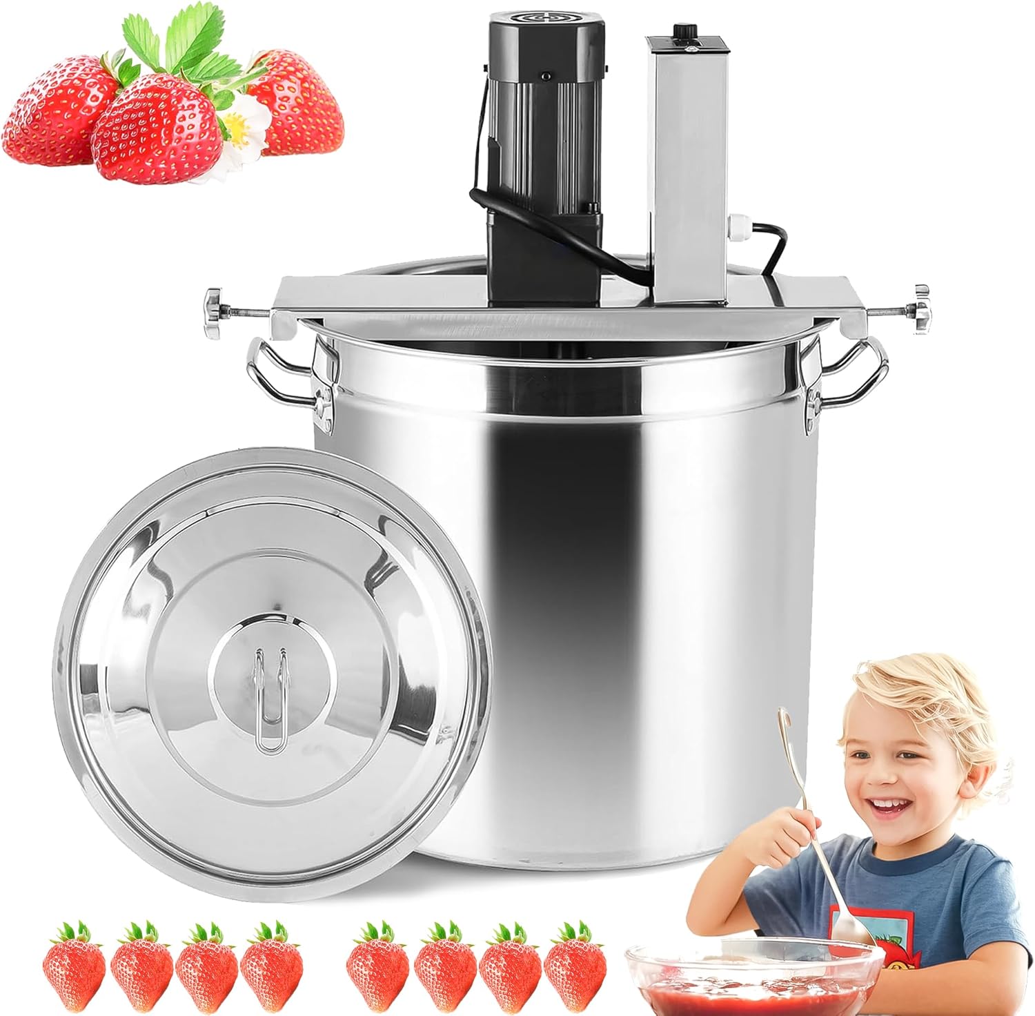 Amazon.com: Electric Jam Mixer - Stainless Steel Automatic Pot Stirrer ...