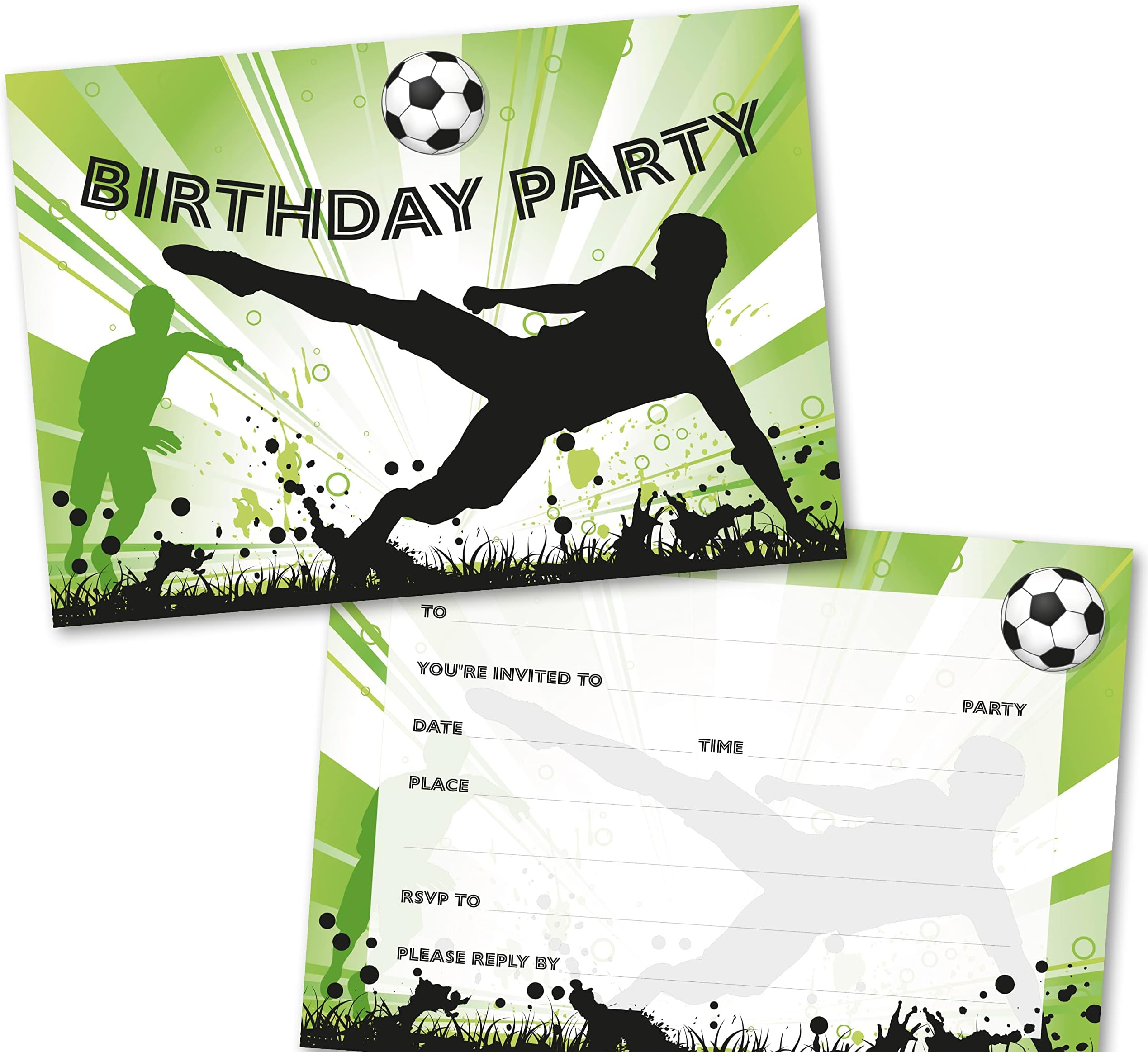 Absolutely Yours Party Invitations Pack of 36. Football themed ...