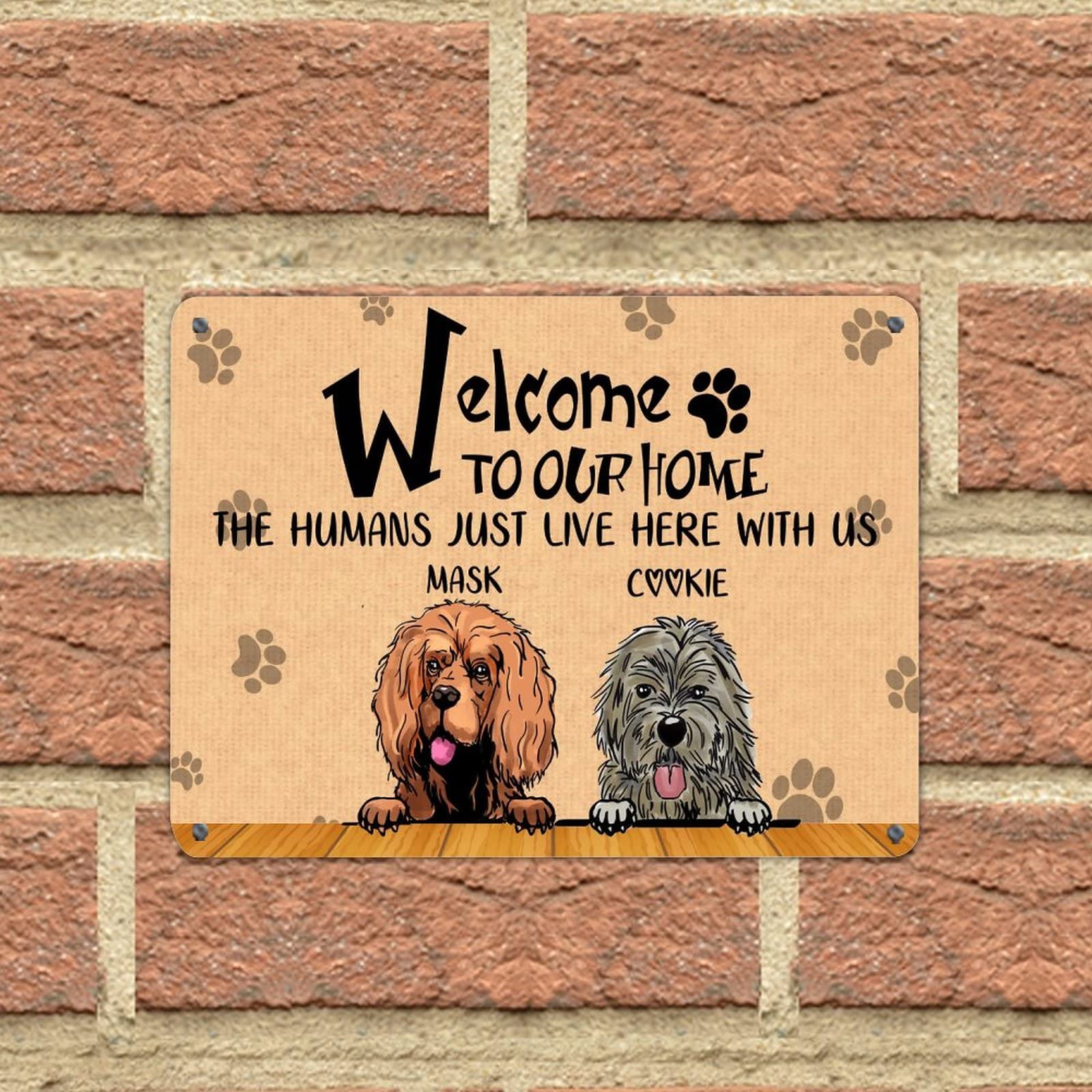Sign Funny The Dog House Funny Rustic Custom Metal Sign, Modern Wall ...