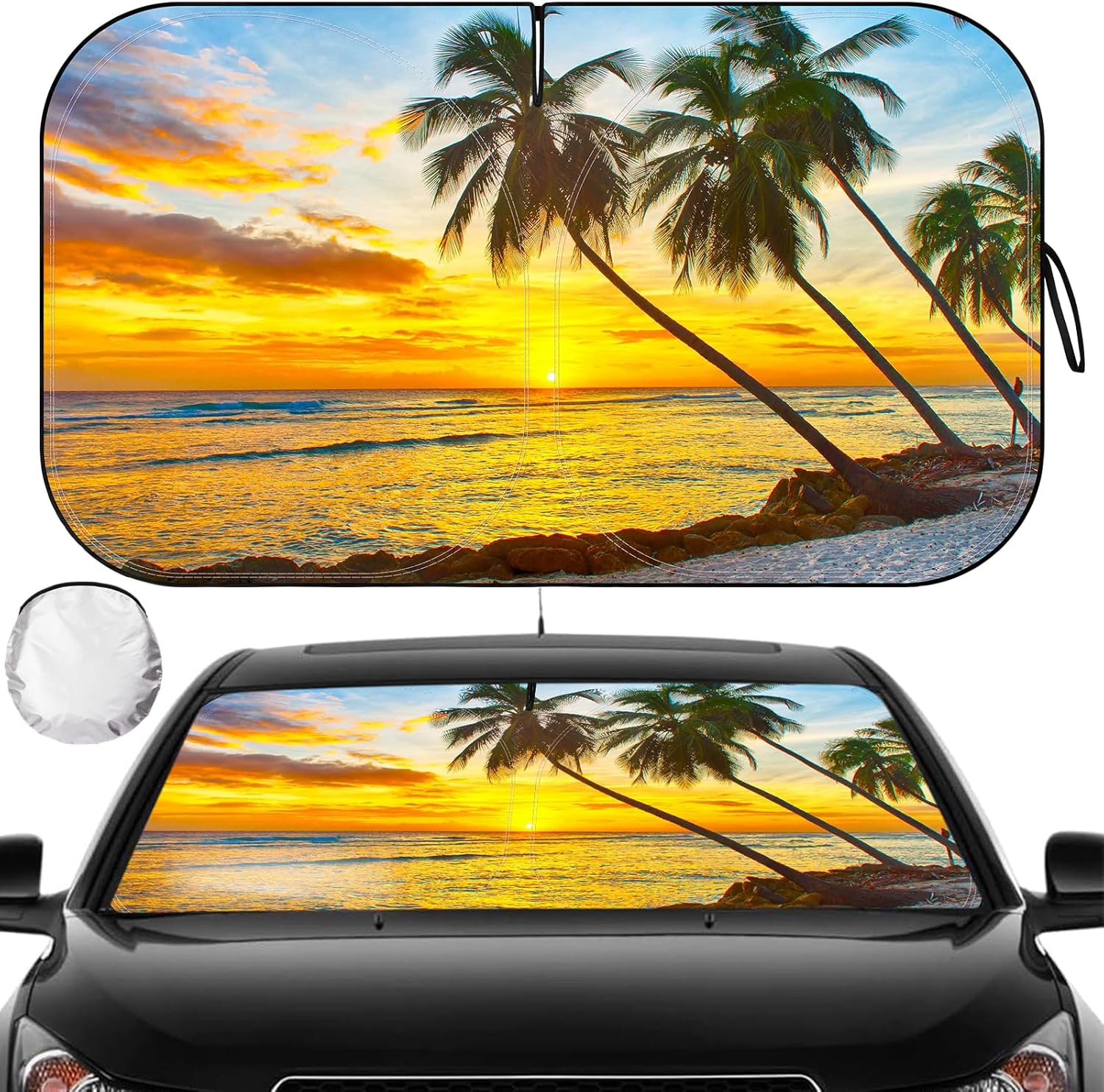 Amazon.com: Windshield Sun Shade - Car Sun Shade Windshield, Reflector ...
