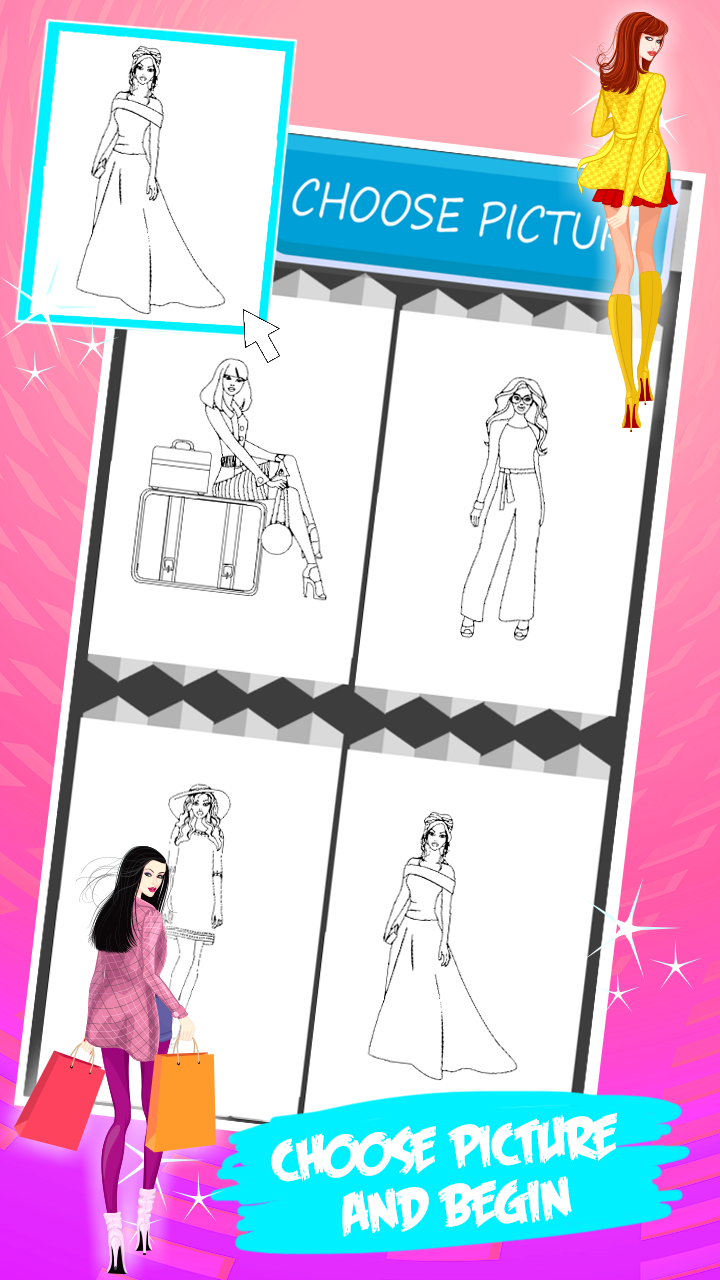 Fashion Coloring Book - App on Amazon Appstore