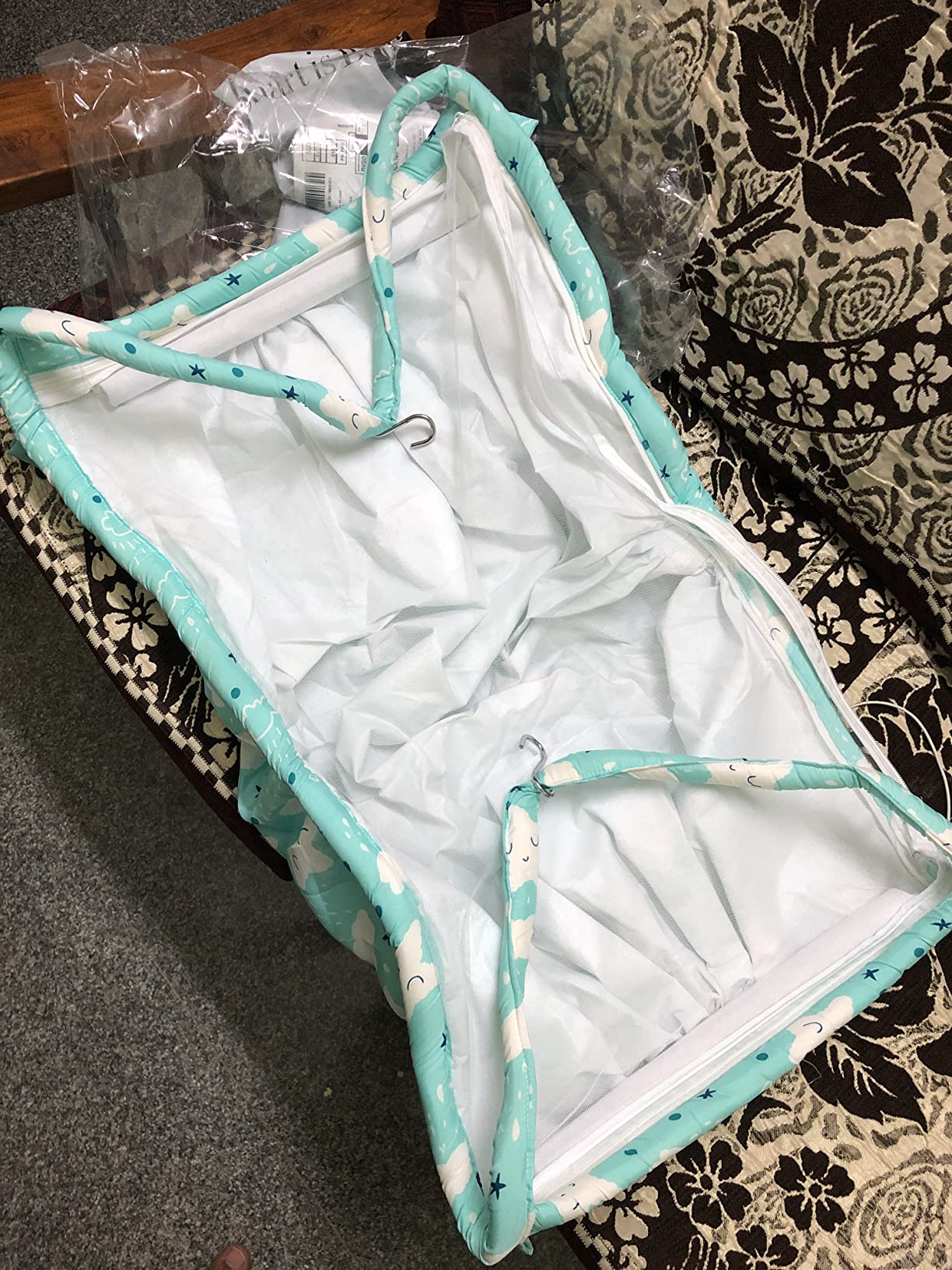 Cotton Baby Travelling And Folding Swing Cloth With Mosquito Net ...