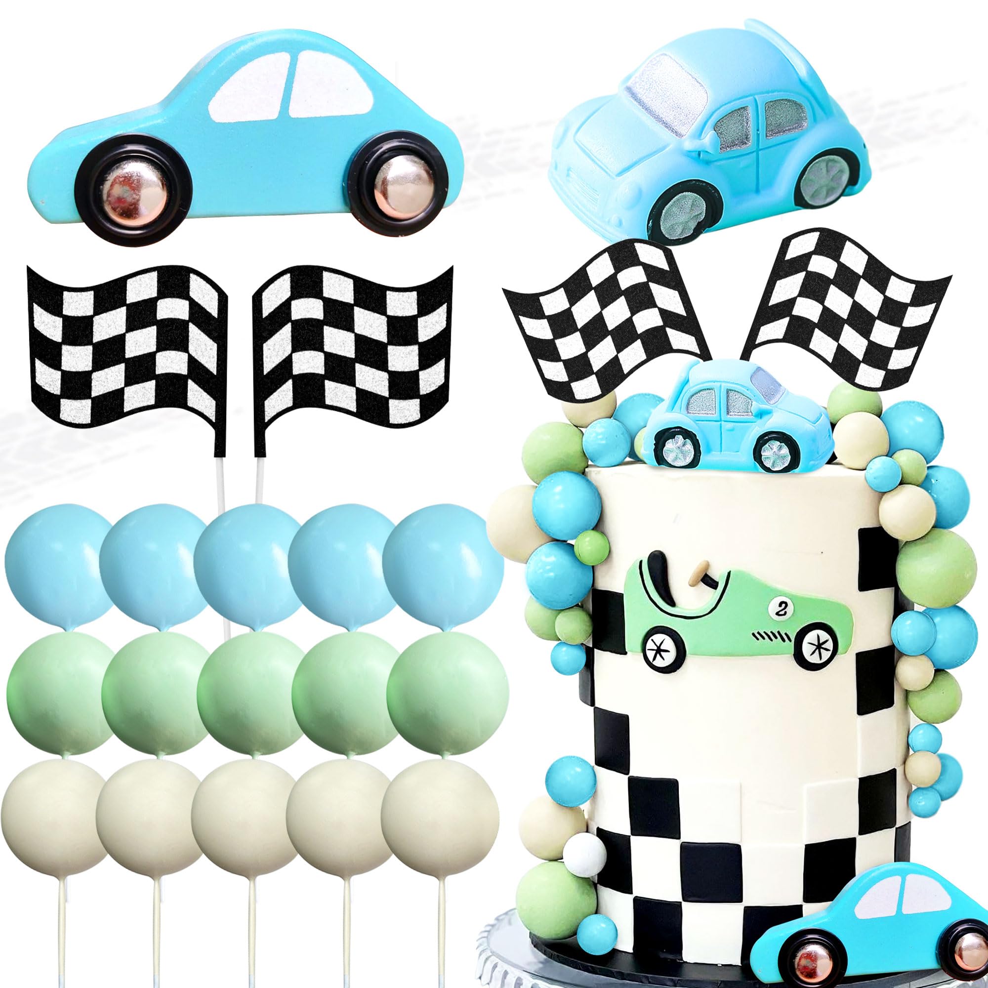 Snapklik.com : Two Fast Cake Topper Race Car Cake Decorations Car Cake ...