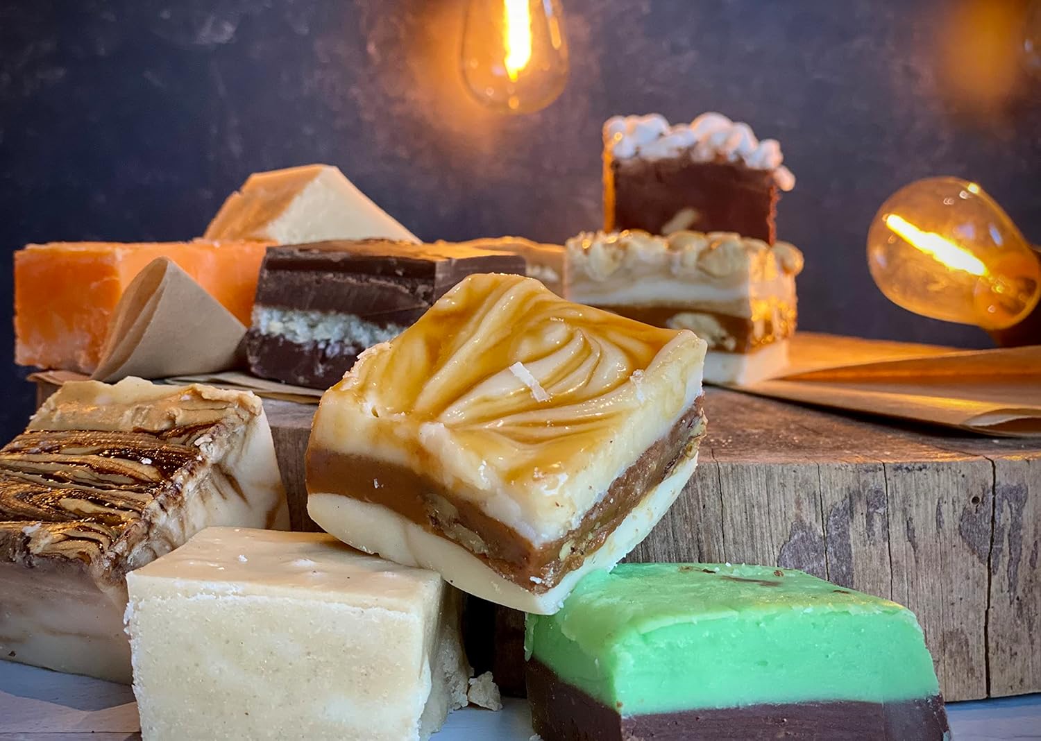 Amazon.com : Fudge Shop Assorted Gourmet Handmade Fudge Sampler, 2 LB ...